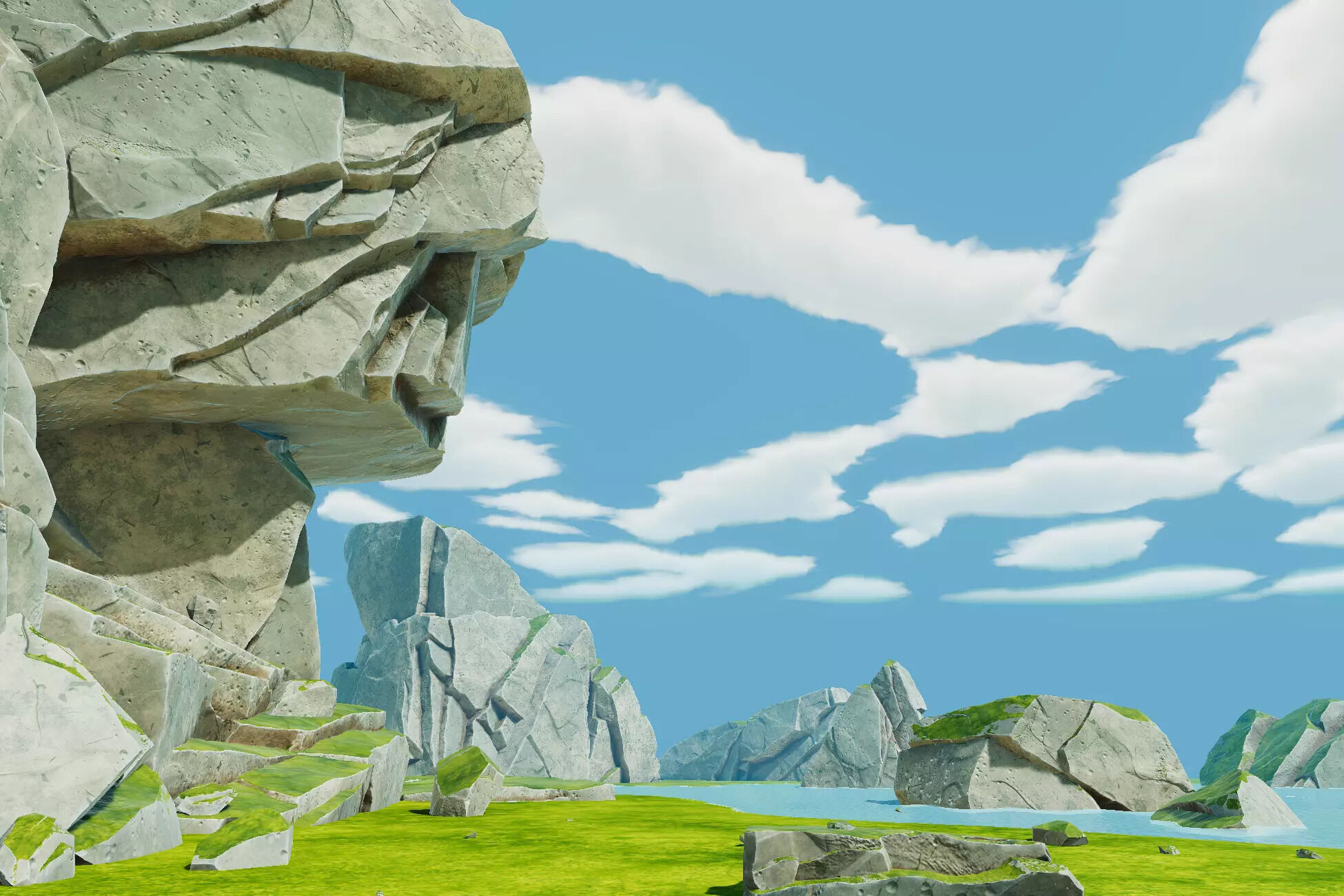 3D model Customizable Rocks and Cliffs VR / AR / low-poly | CGTrader