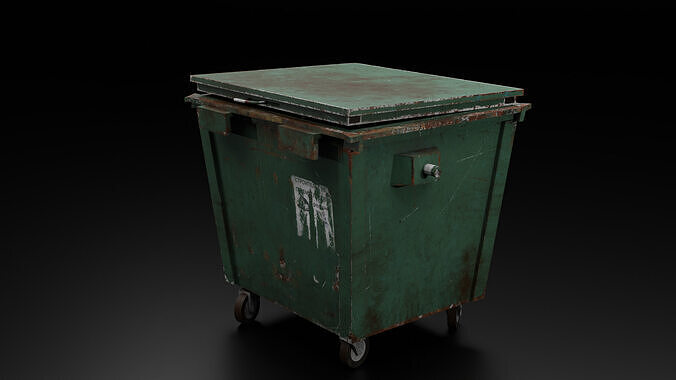 3D model Garbage container VR / AR / low-poly | CGTrader