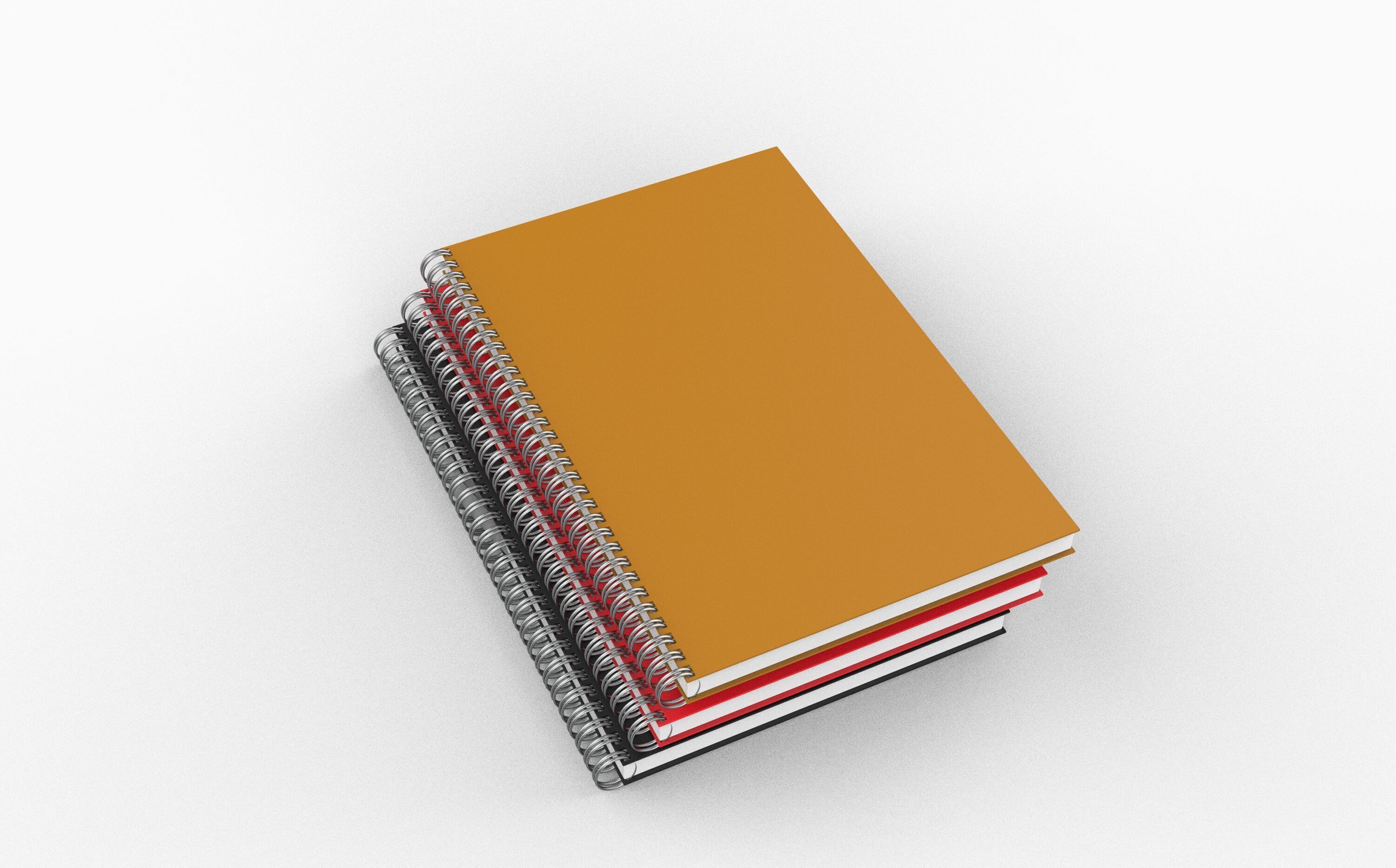 Spiral note book 3D model animated | CGTrader