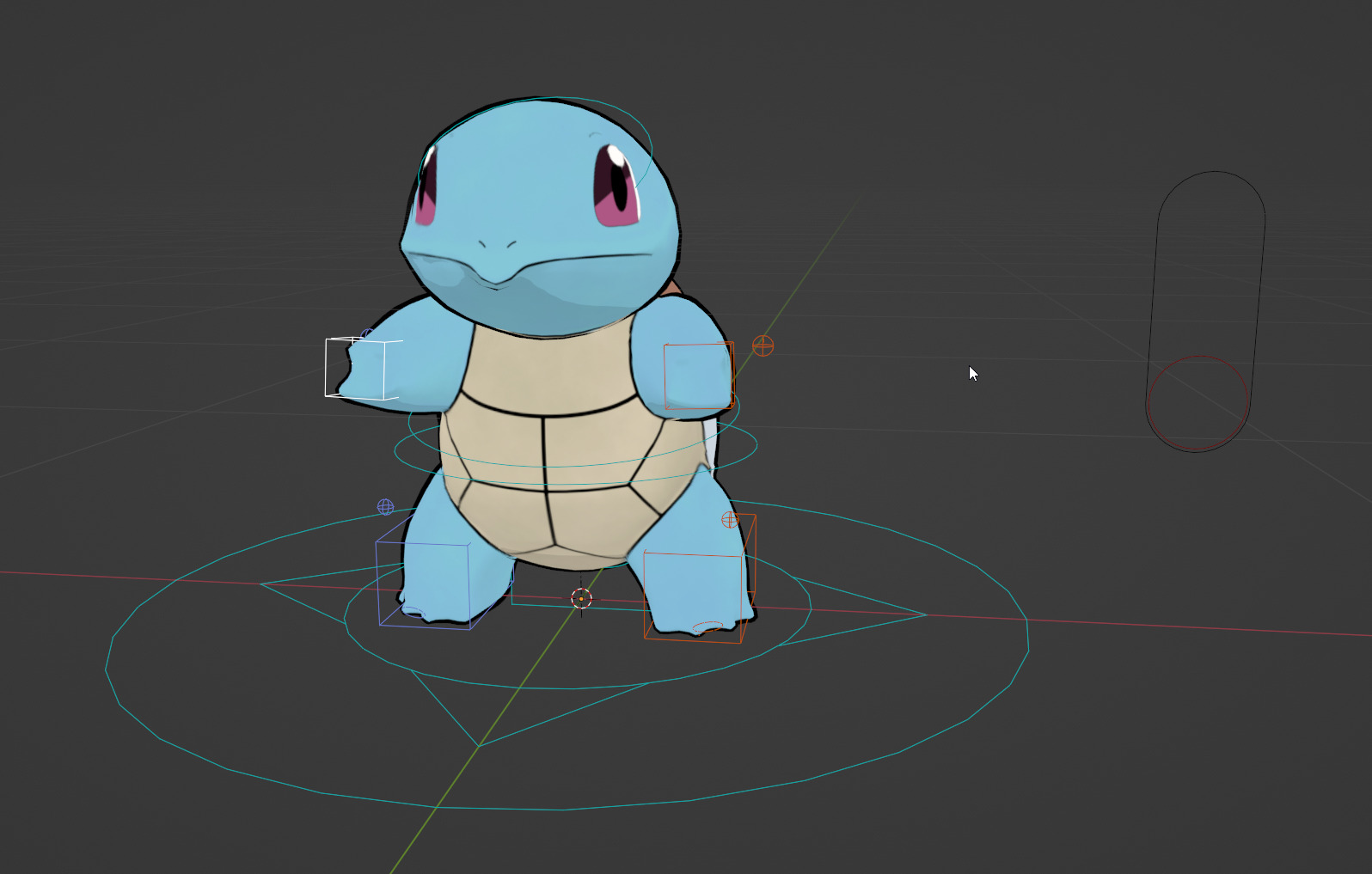 Squirtle free VR / AR / low-poly 3D model rigged | CGTrader