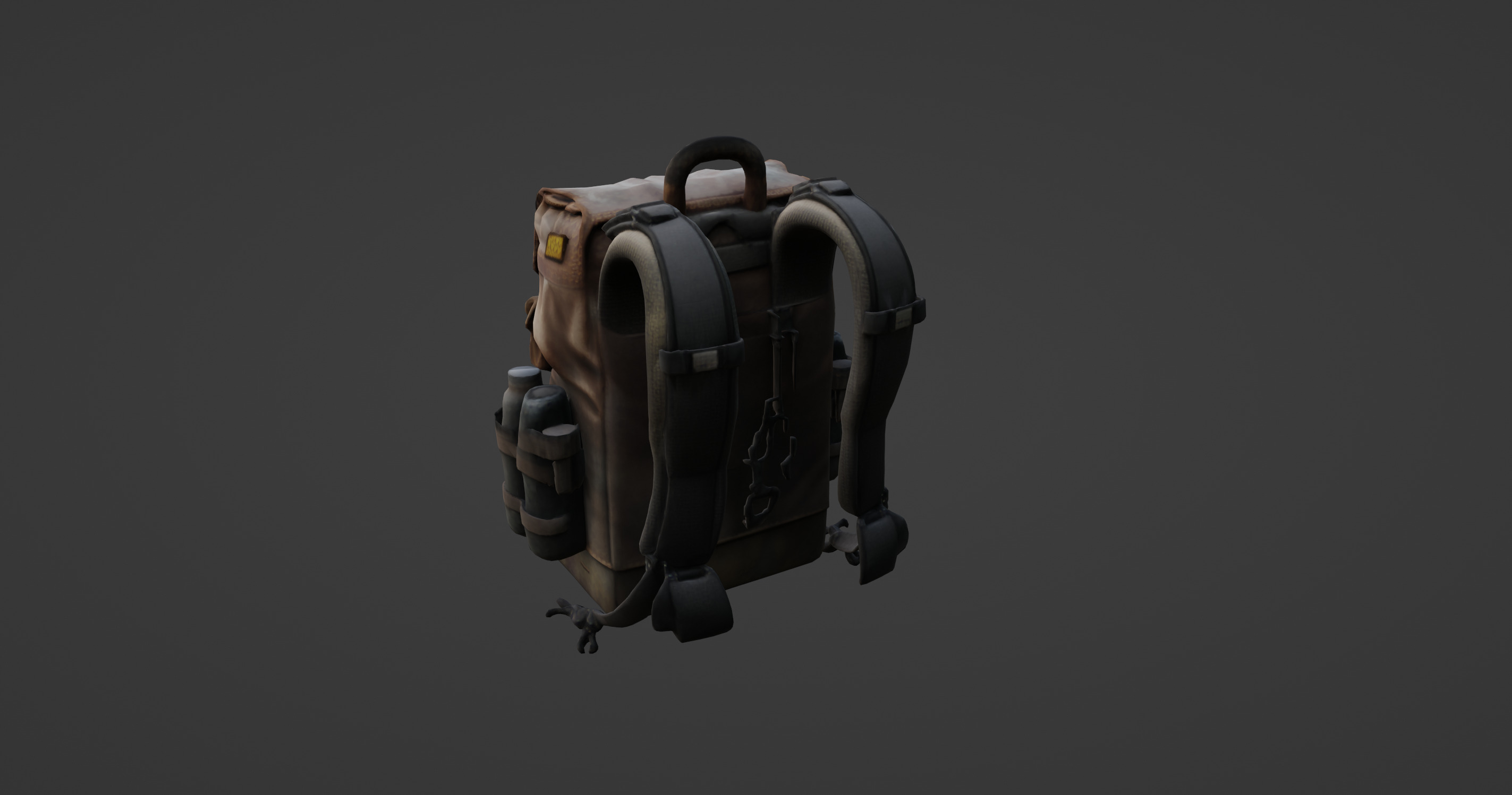 Post-Apocalyptic Survival Backpack 3D model | CGTrader
