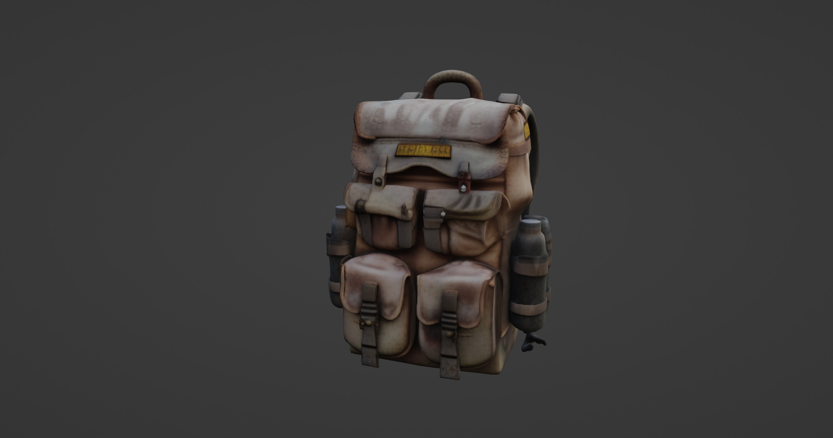 Post-Apocalyptic Survival Backpack 3D model | CGTrader