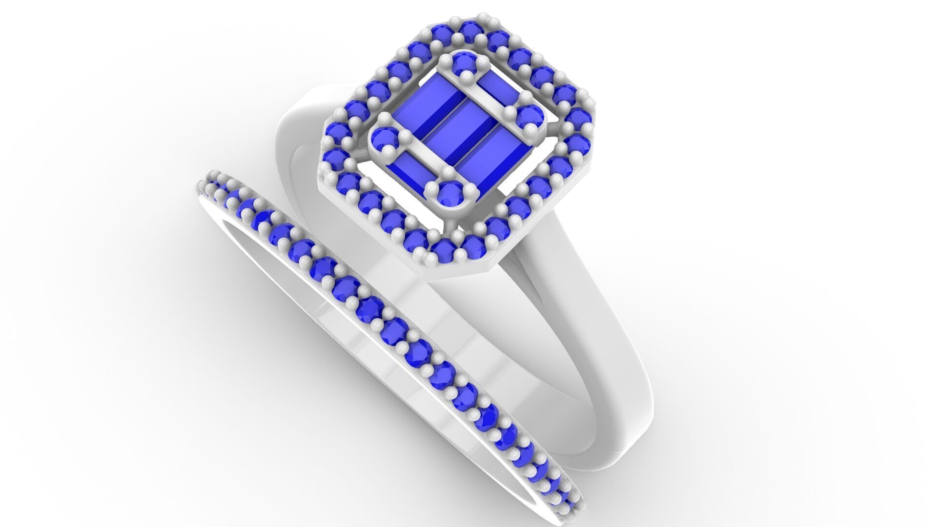 Jewelry Diamond Ring Model RG64 free 3D model 3D printable | CGTrader