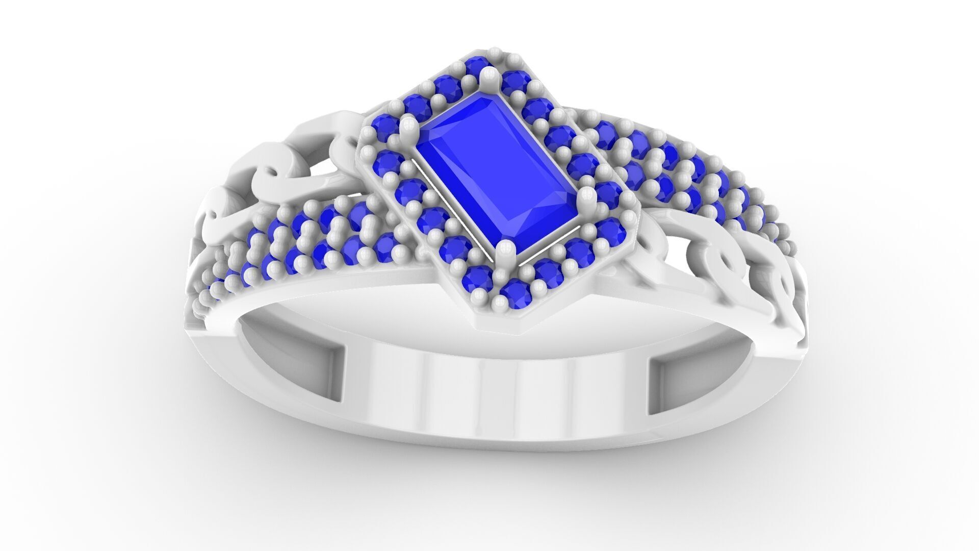 Jewelry Diamond Ring Model RG65 free 3D model 3D printable | CGTrader
