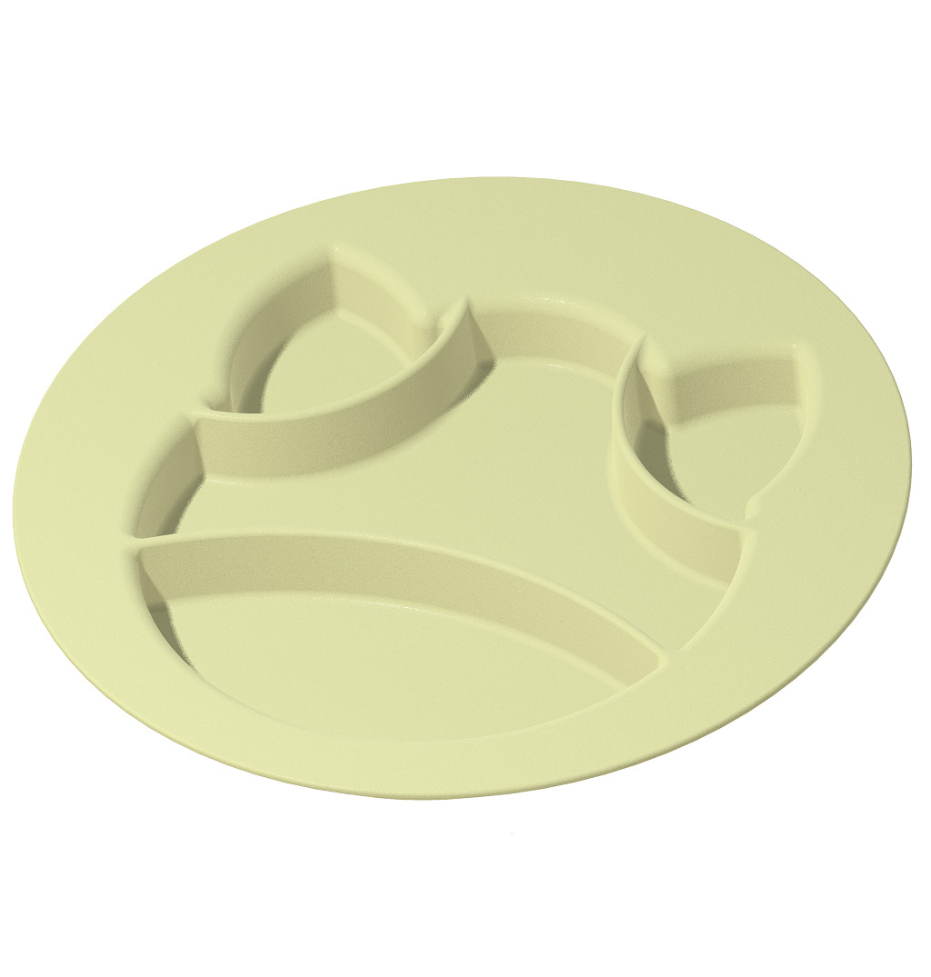 Cartoon Kids Partition Plate 3D model 3D printable | CGTrader