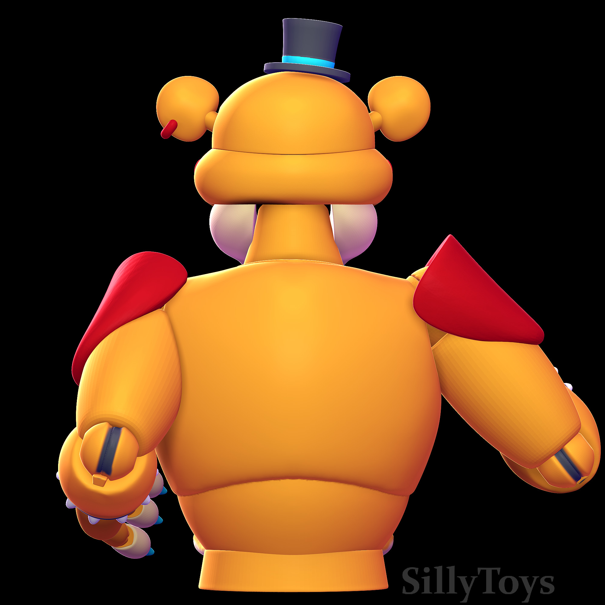 Glamrock freddy open chest Bust - FNAF security breach 3D model 3D ...