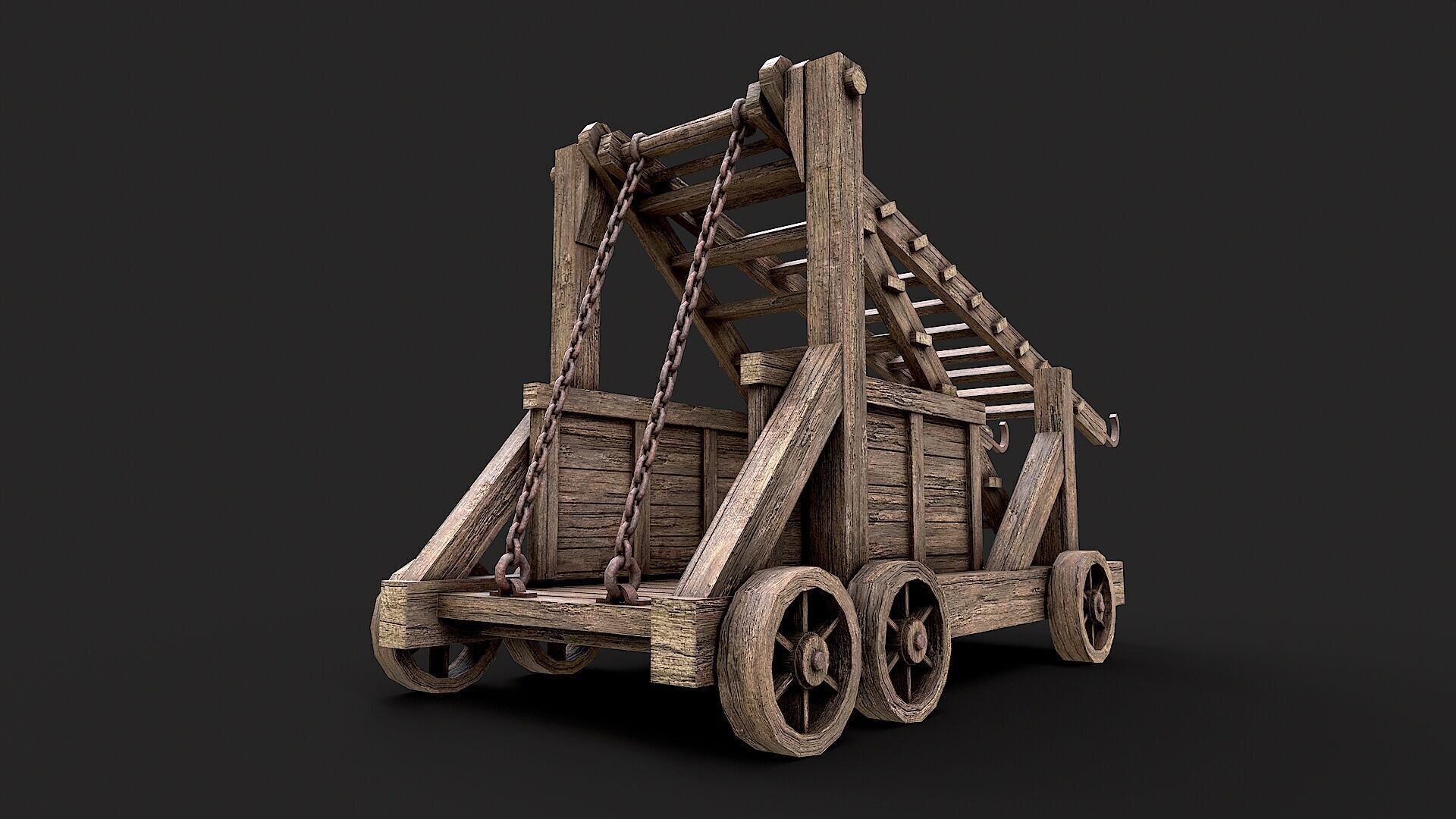 3D model Medieval Siege Ladder PBR VR / AR / low-poly | CGTrader