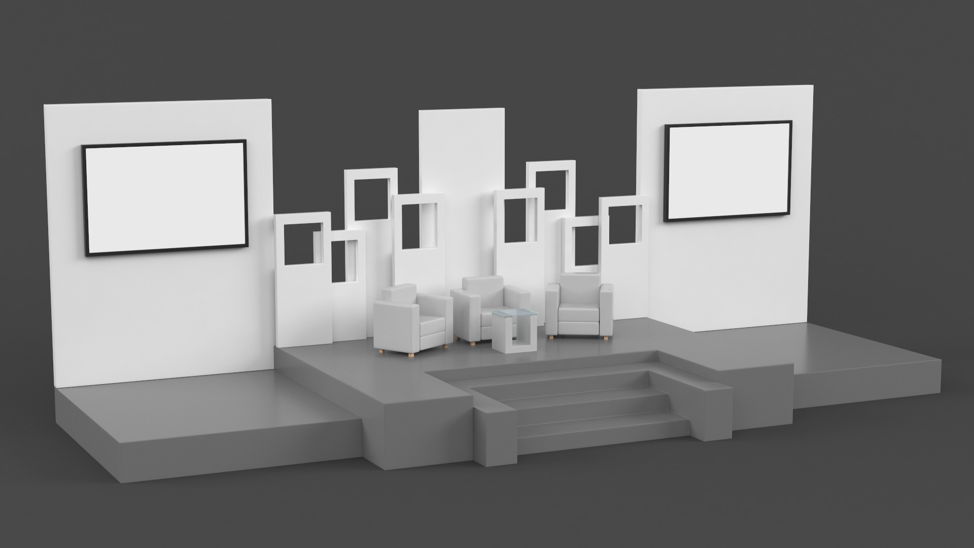 Exhibition Booth free 3D model | CGTrader