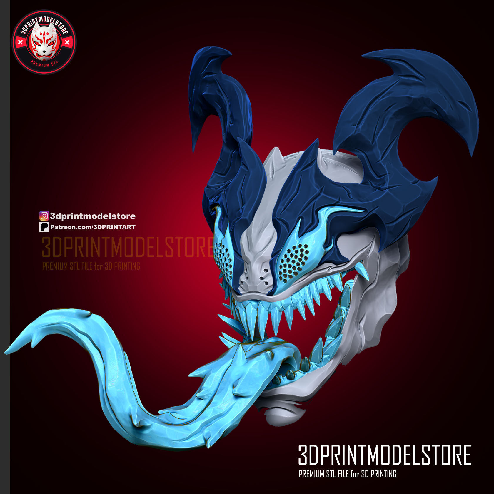 Marvel Rivals - Venom Snow Symbiote Helmet - Spider-Man Cosplay 3D ...