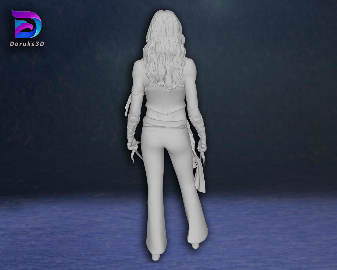 Elektra Jennifer Garner Action Figures Custom 3D Print Model 3D model ...