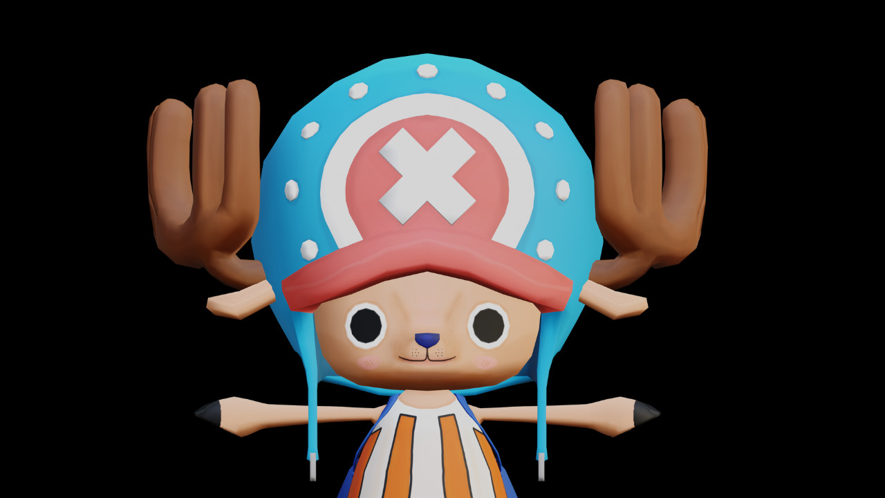 3D model Tony Chopper Lowpoly Character - Tutorial Included VR / AR ...