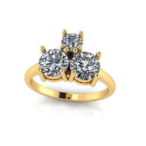 Solitaire ring Model 6975 3D model 3D printable | CGTrader