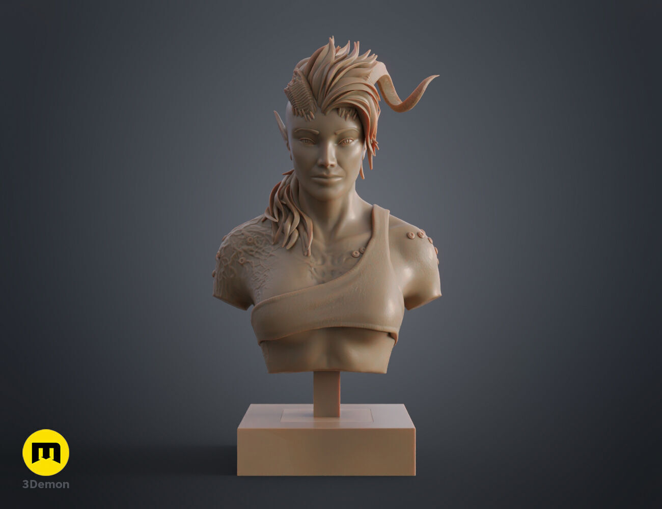Karlach Bust - Baldurs Gate 3D model 3D printable | CGTrader