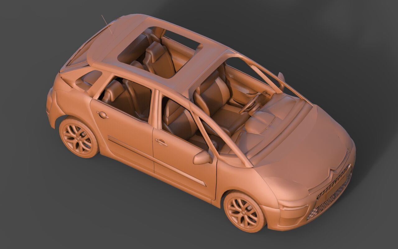 Citroen C4 Picasso 3D model 3D printable | CGTrader