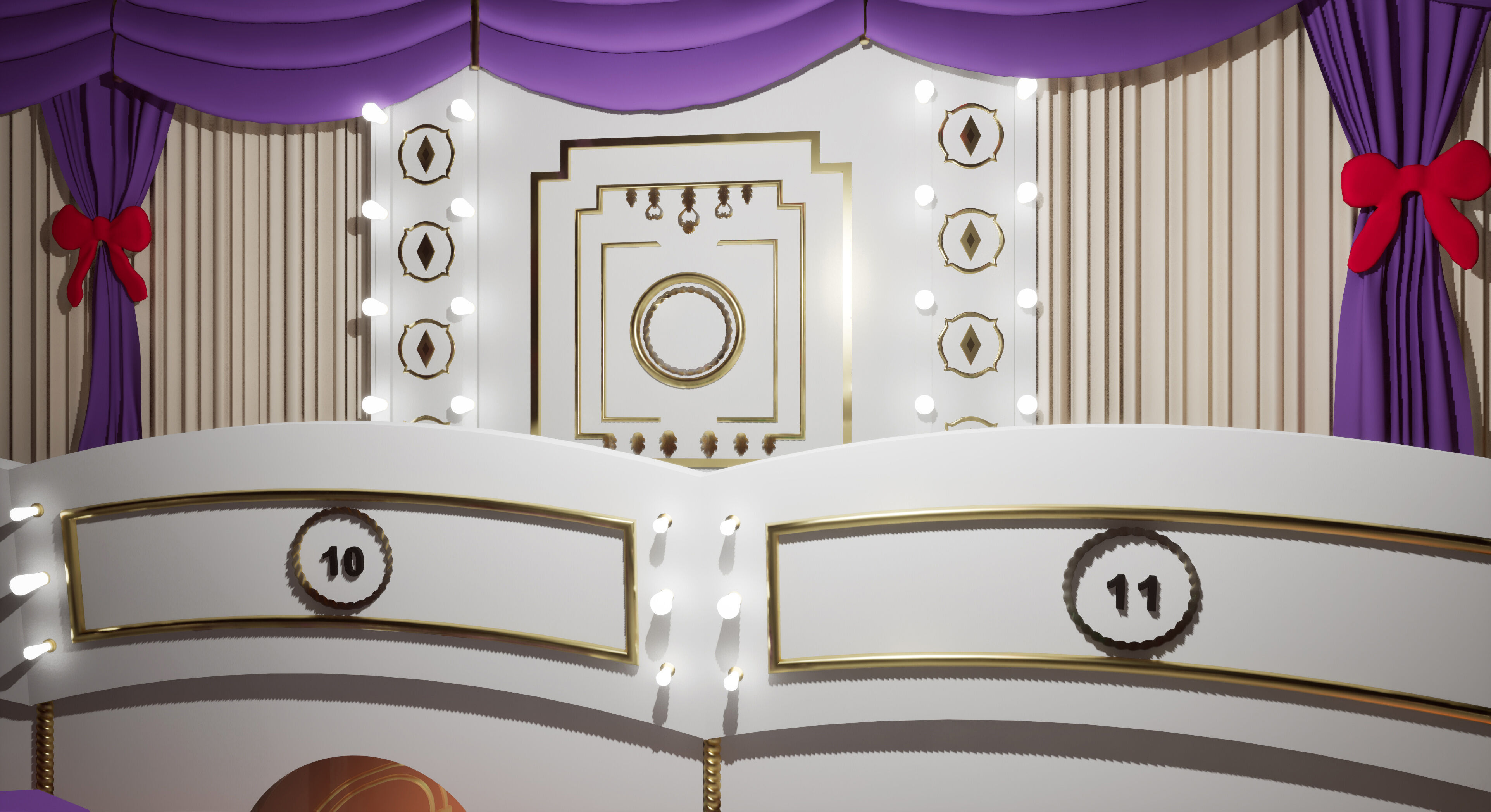 3D model Stylized Squid Game Arena Mingle Carousel Map VR / AR / low ...