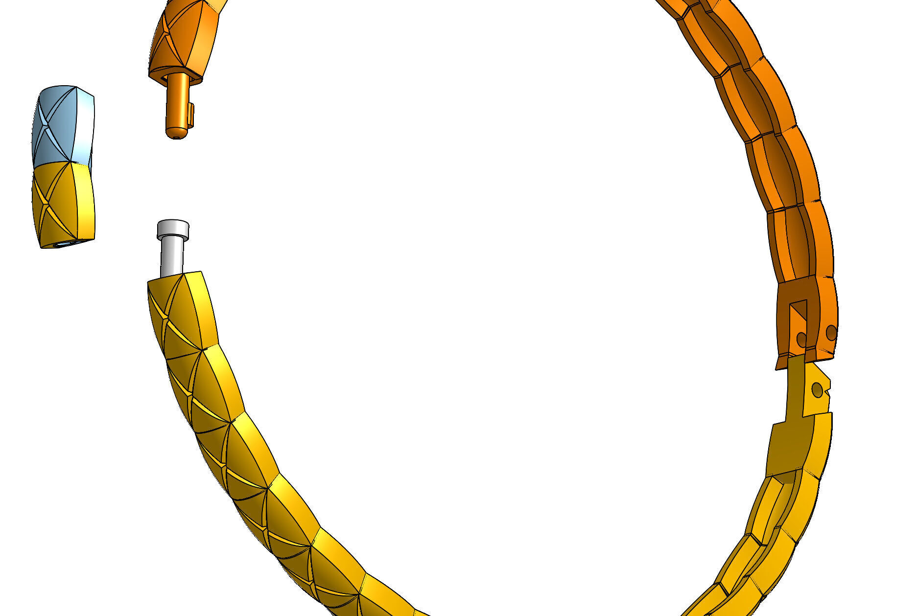 Coco crush bracelet with original lock mechanism CAD file 3D model 3D ...