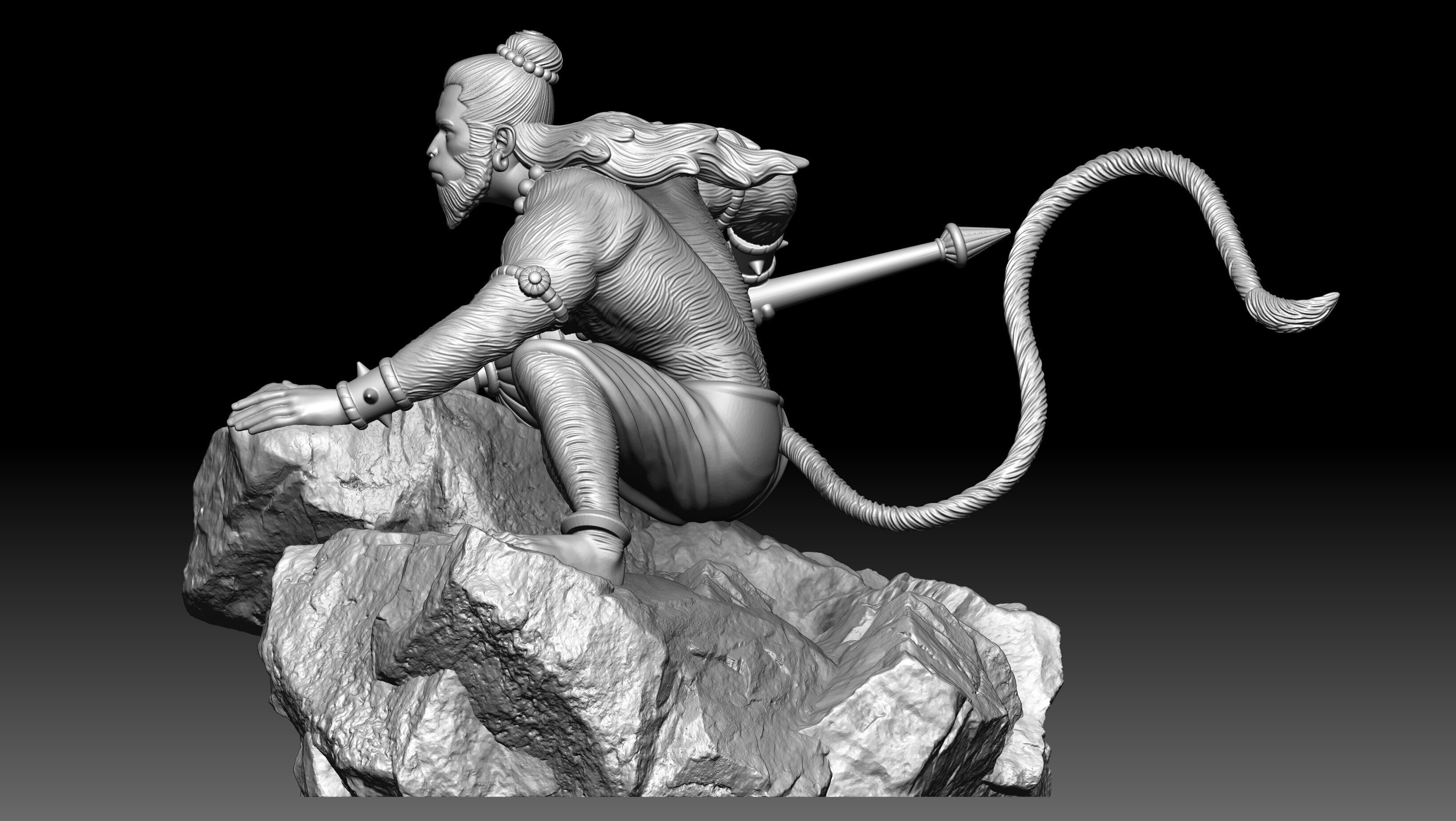 Hanuman ji 3d printable model hindu god 3D model 3D printable | CGTrader