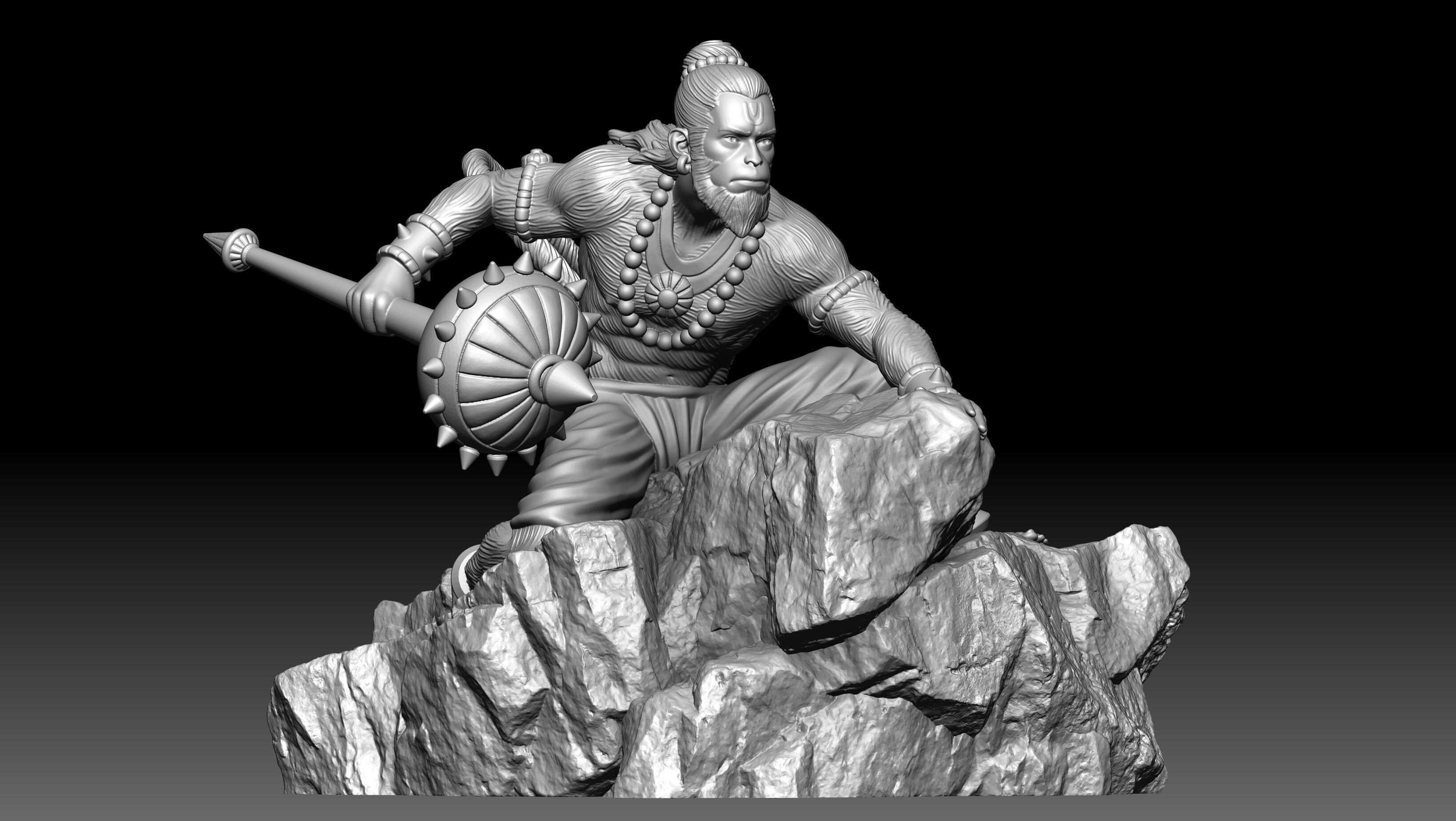 Hanuman ji 3d printable model hindu god 3D model 3D printable | CGTrader