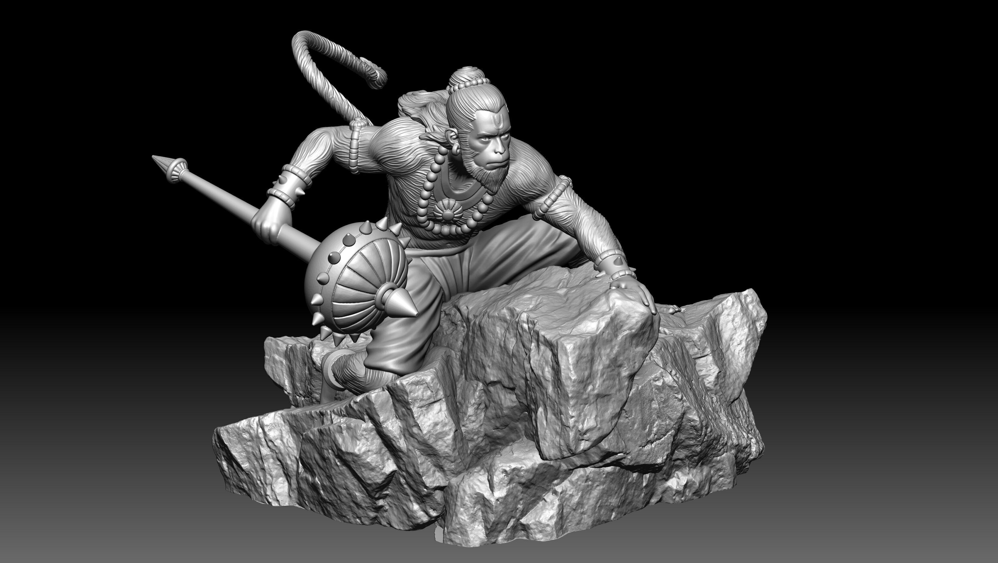 Hanuman ji 3d printable model hindu god 3D model 3D printable | CGTrader