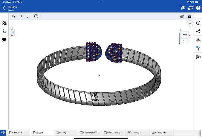 Bulgari sarpring bracelet CAD file 3D model 3D printable | CGTrader