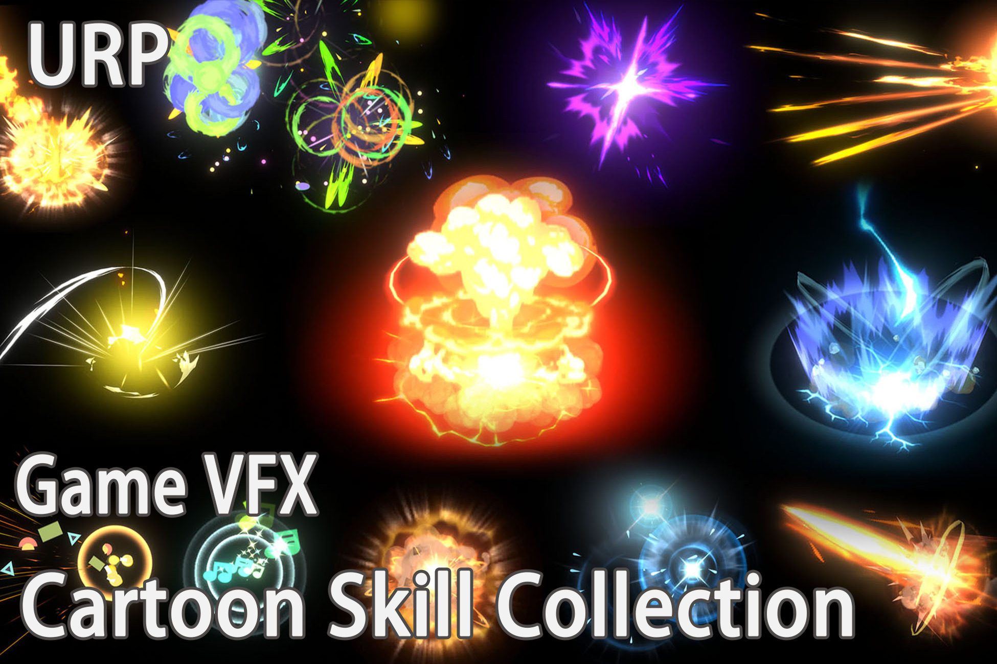 Unity Game VFX - Cartoon Skill Collection 3D model | CGTrader