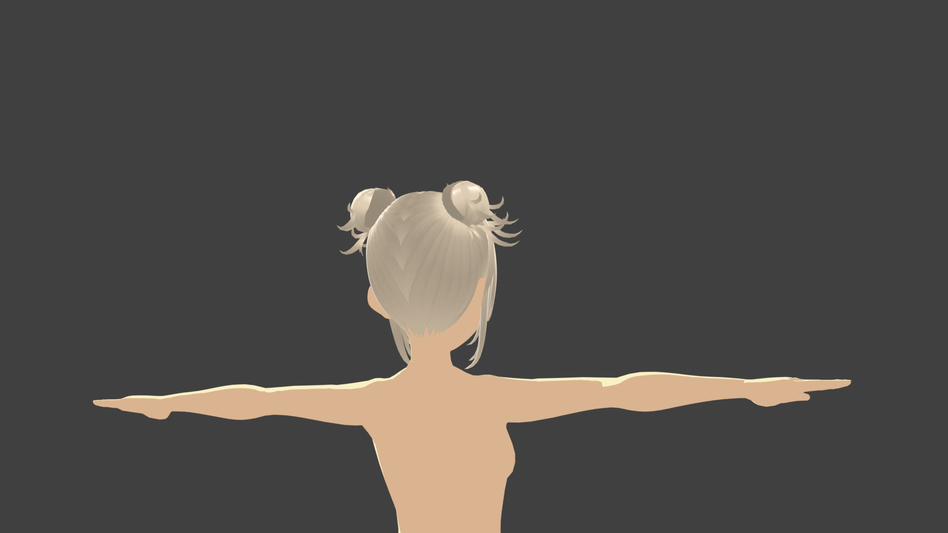 3D model T pose rigged model - Himiko Toga anime girl 3D model VR / AR ...