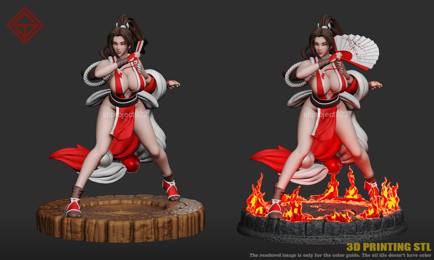Mai Shiranui 3D model 3D printable | CGTrader