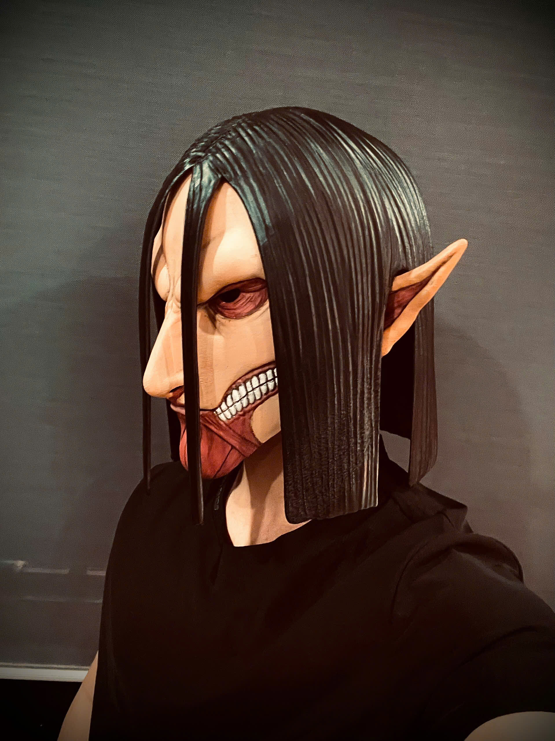 Eren Final Form Head Wearable - With Hair - Attack On Titan 3D model 3D ...