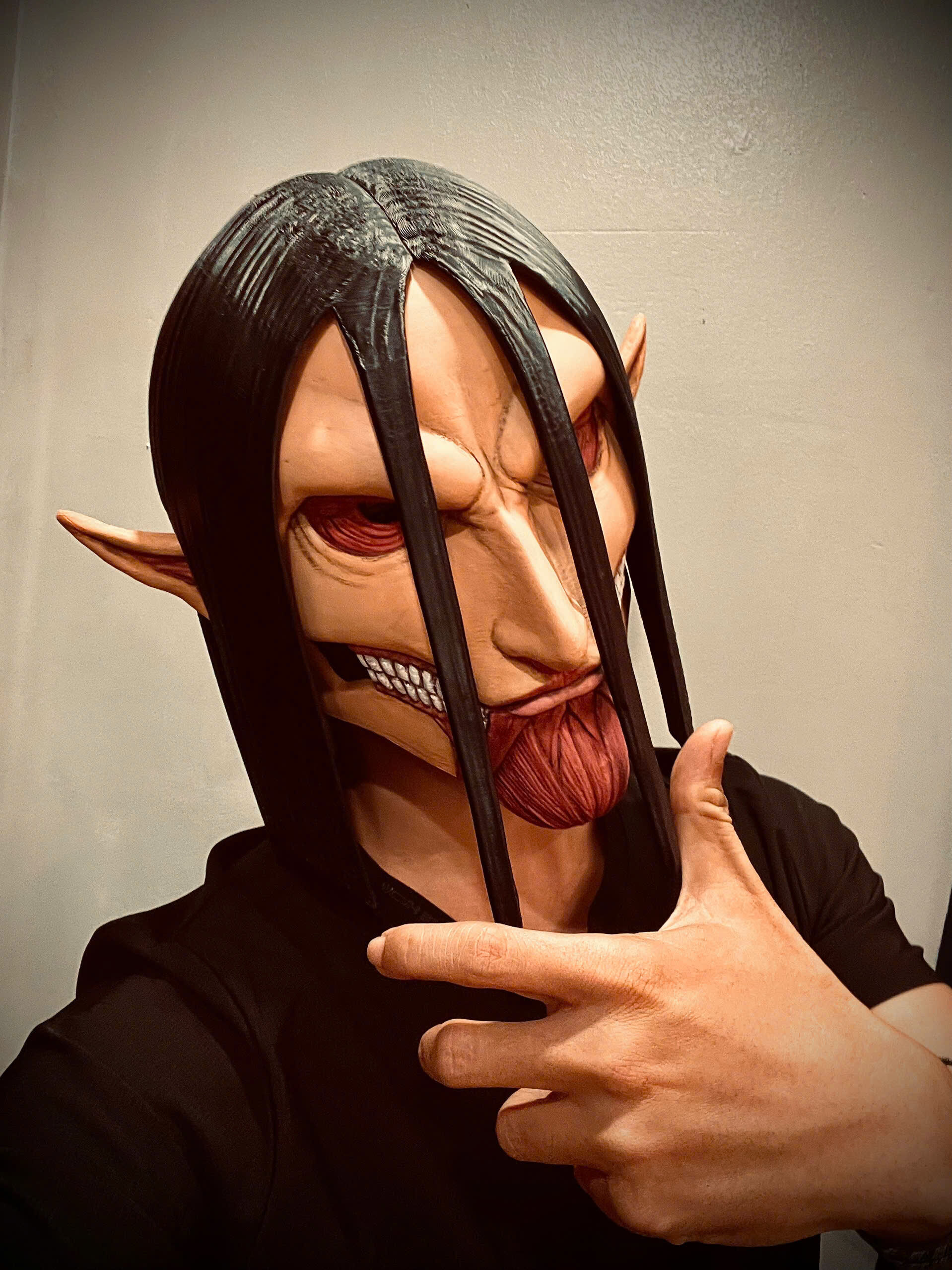 Eren Final Form Head Wearable - With Hair - Attack On Titan 3D model 3D ...