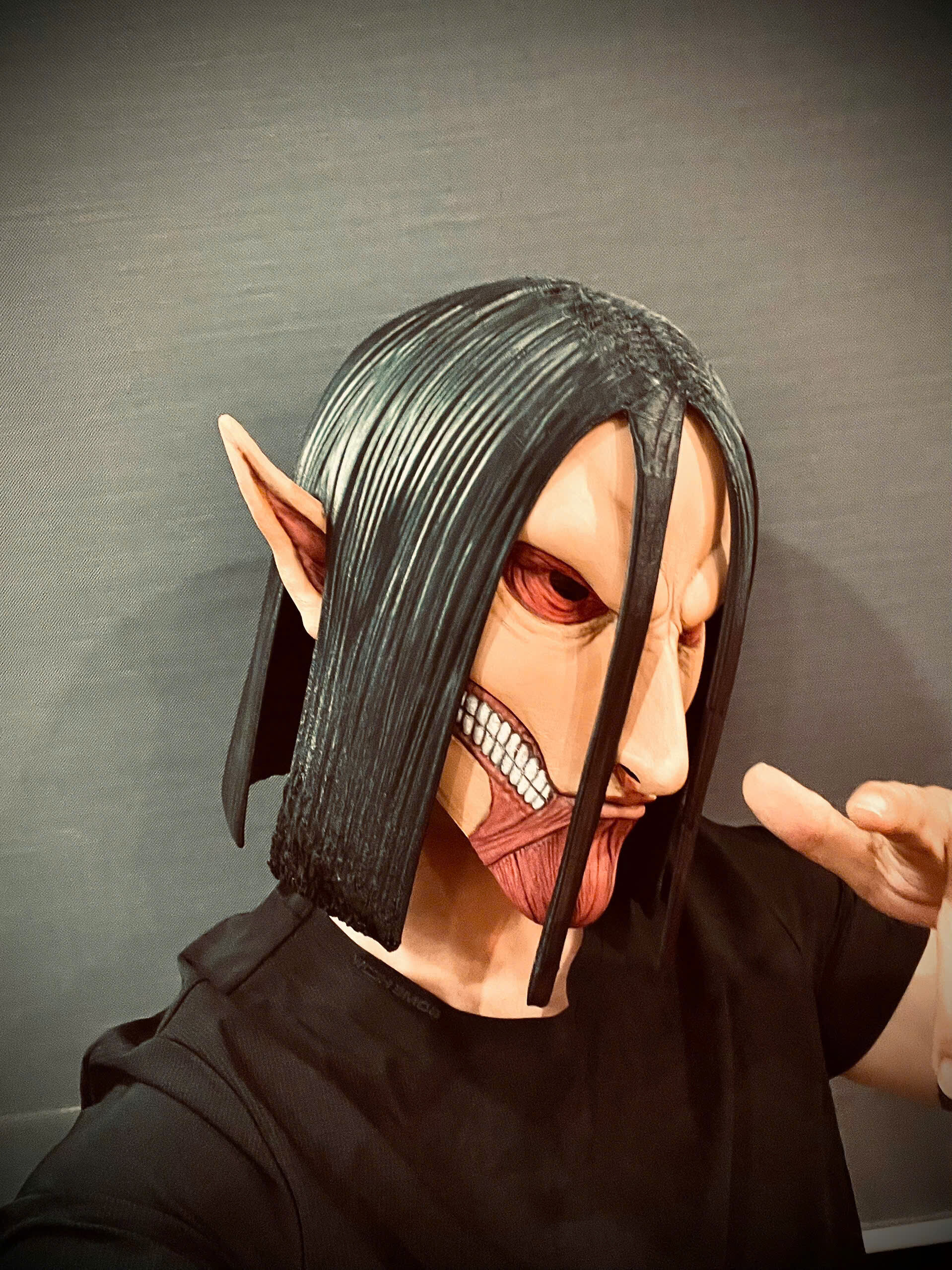 Eren Final Form Head Wearable - With Hair - Attack On Titan 3D model 3D ...