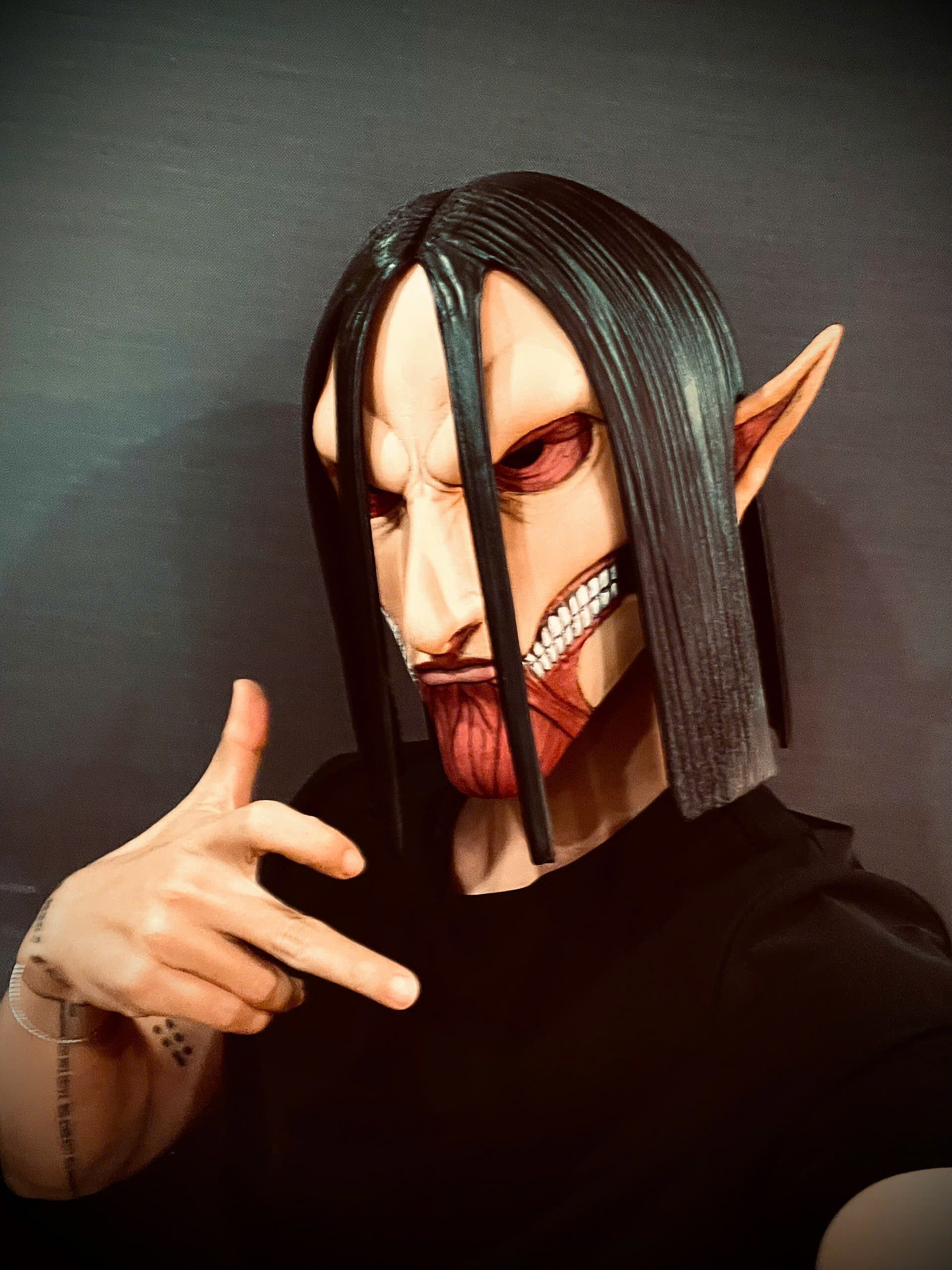 Eren Final Form Head Wearable - With Hair - Attack On Titan 3D model 3D ...