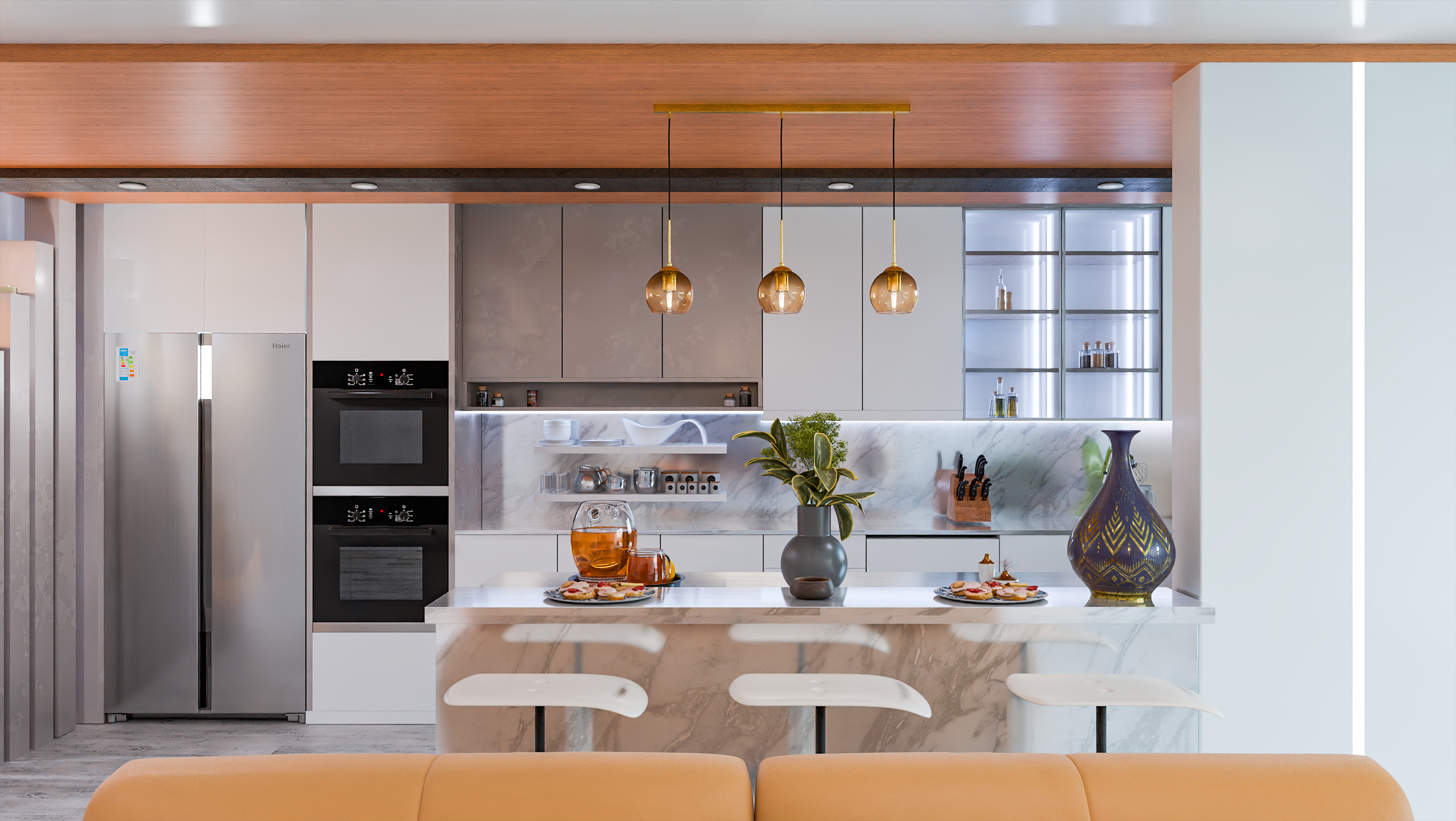 Modern kitchen design free 3D model | CGTrader