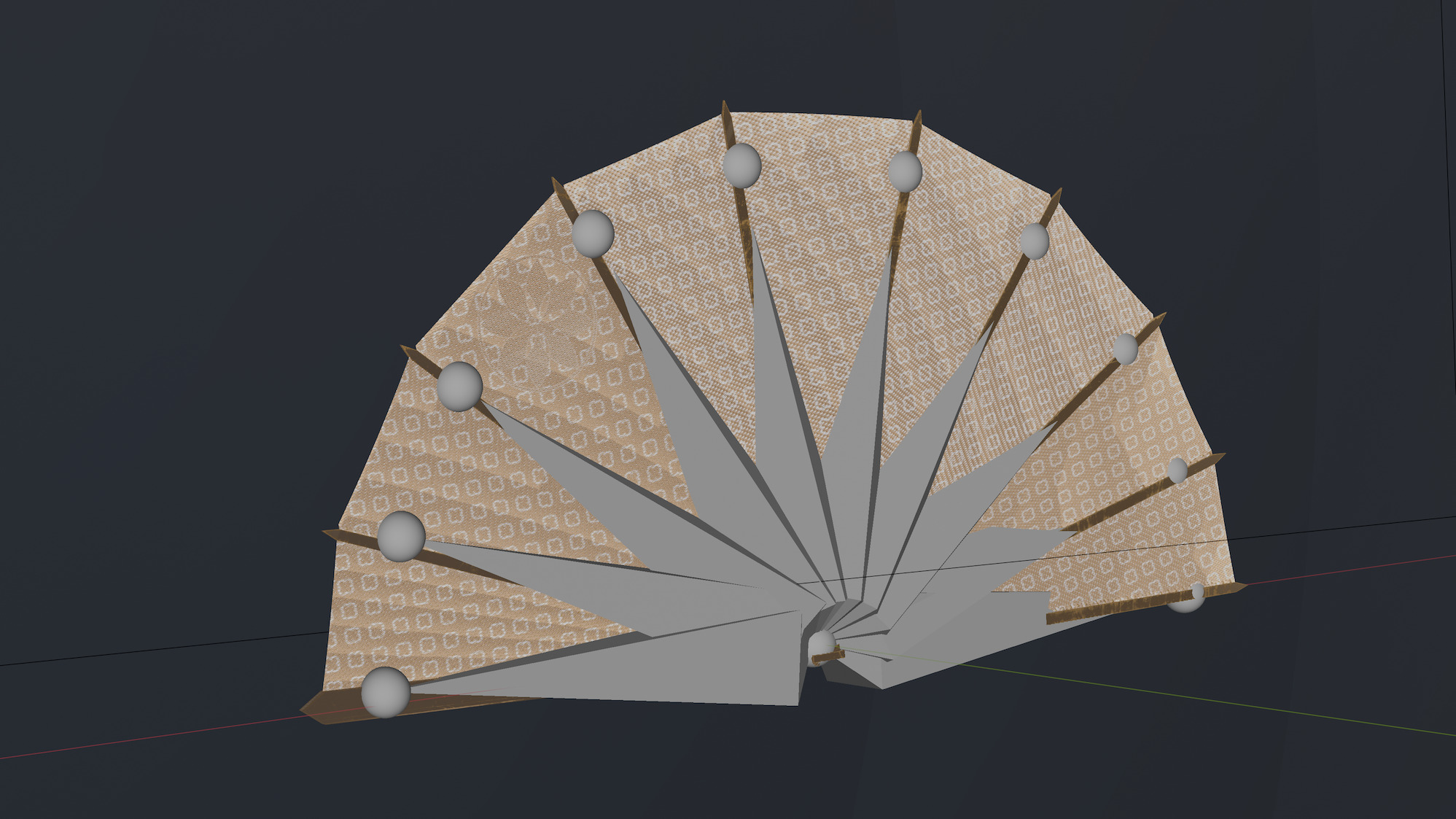 3D model Tessen - Japanese war fan VR / AR / low-poly | CGTrader