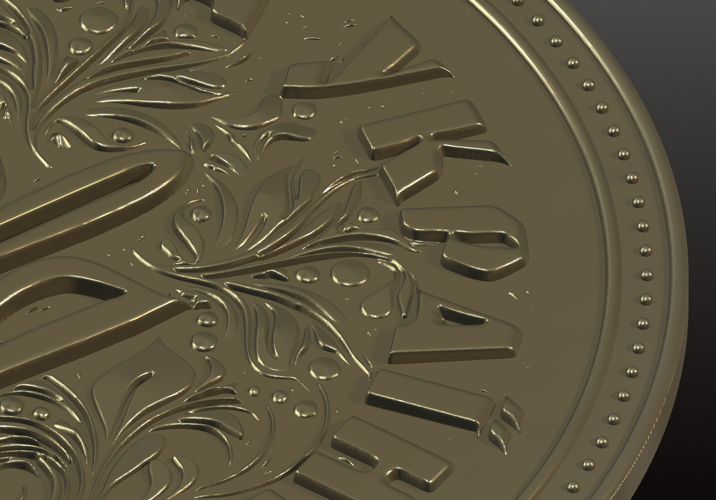 STL model Ukrainian Patriotic Medal Glory to Ukraine CNC trident 3D ...