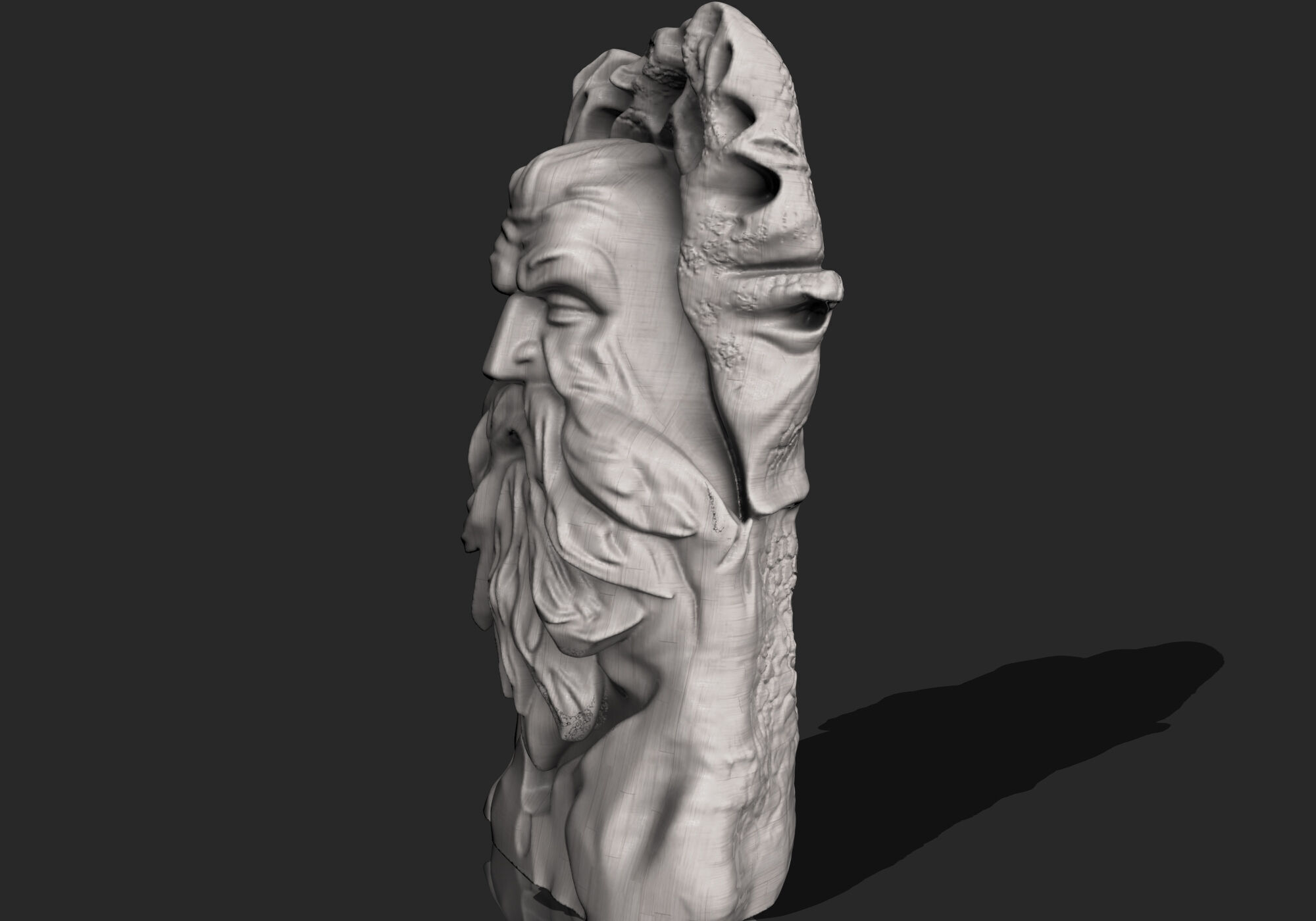 ANCIENT OLD MAN FACE BUST SCULPTURE free 3D model 3D printable | CGTrader