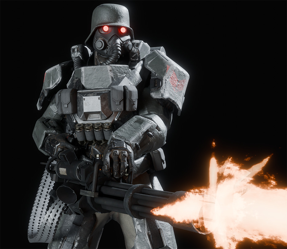 Armored juggernaut Soldier 3D model rigged | CGTrader