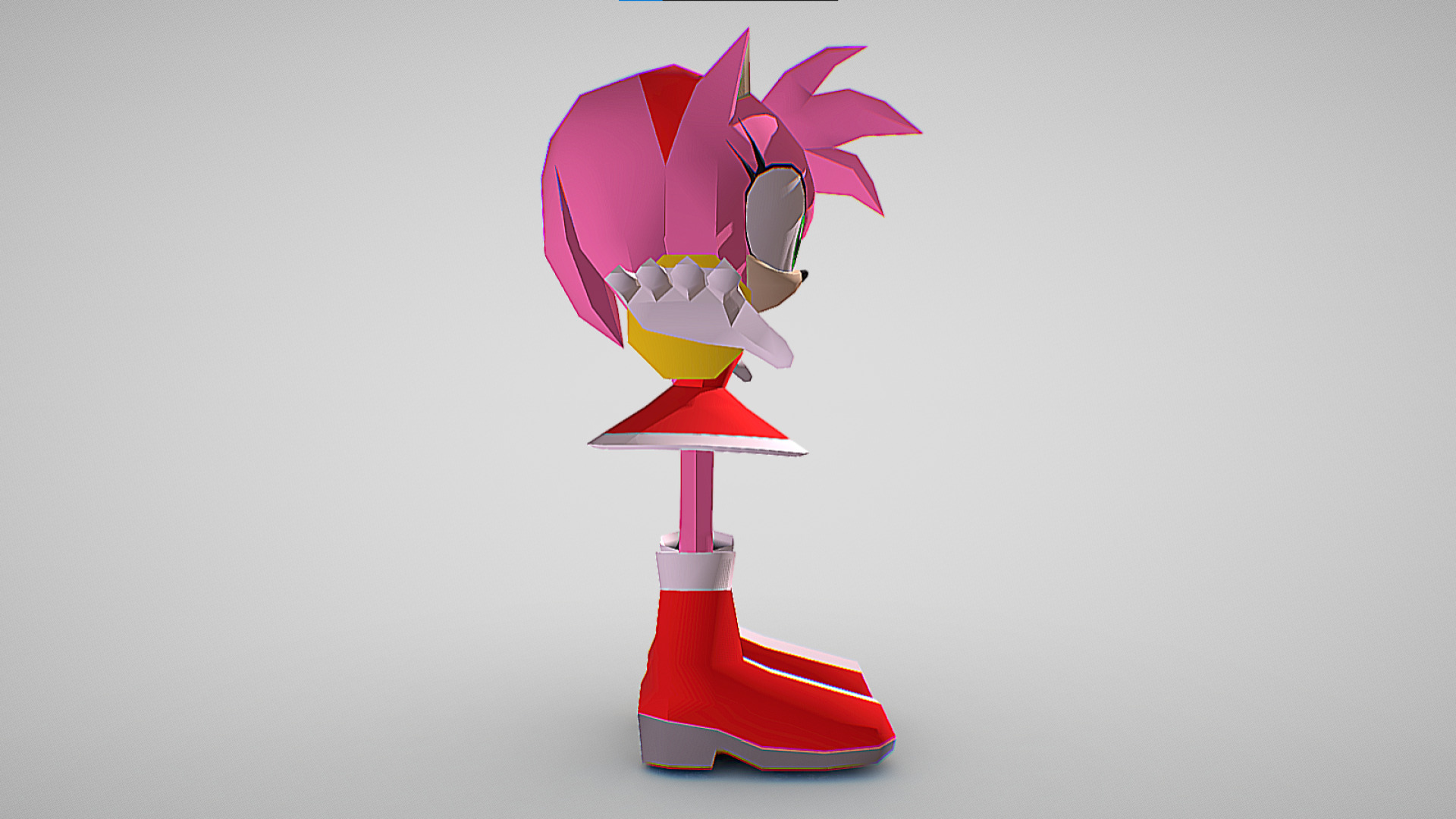 3D model Amy Rose - Sonic Heroes - Sonic The Hedgehog VR / AR / low ...