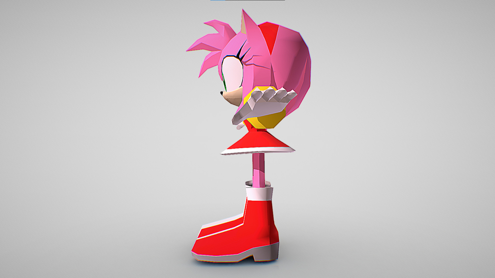 3D model Amy Rose - Sonic Heroes - Sonic The Hedgehog VR / AR / low ...