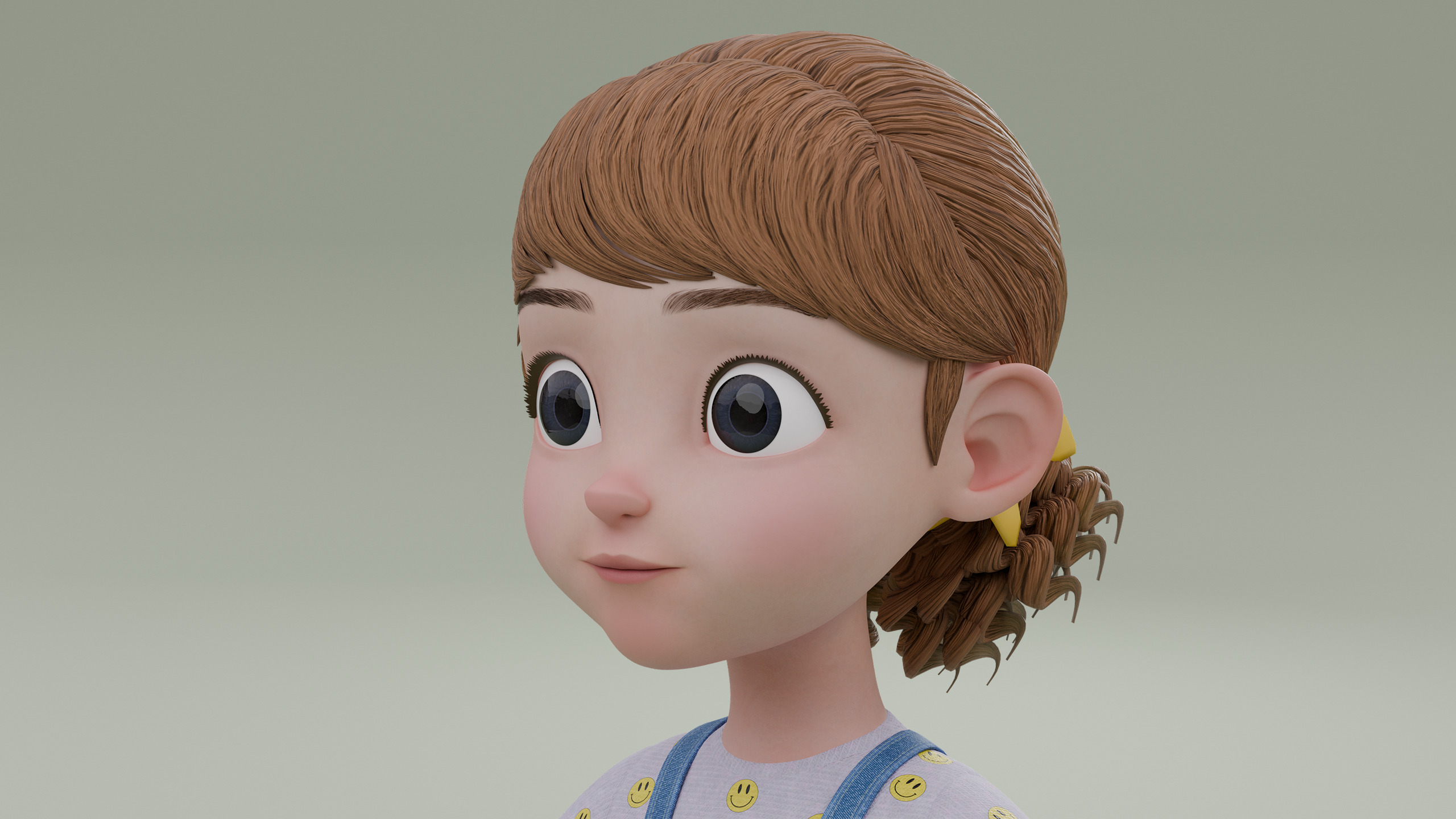 3D model Cartoon Girl Rig VR / AR / low-poly | CGTrader