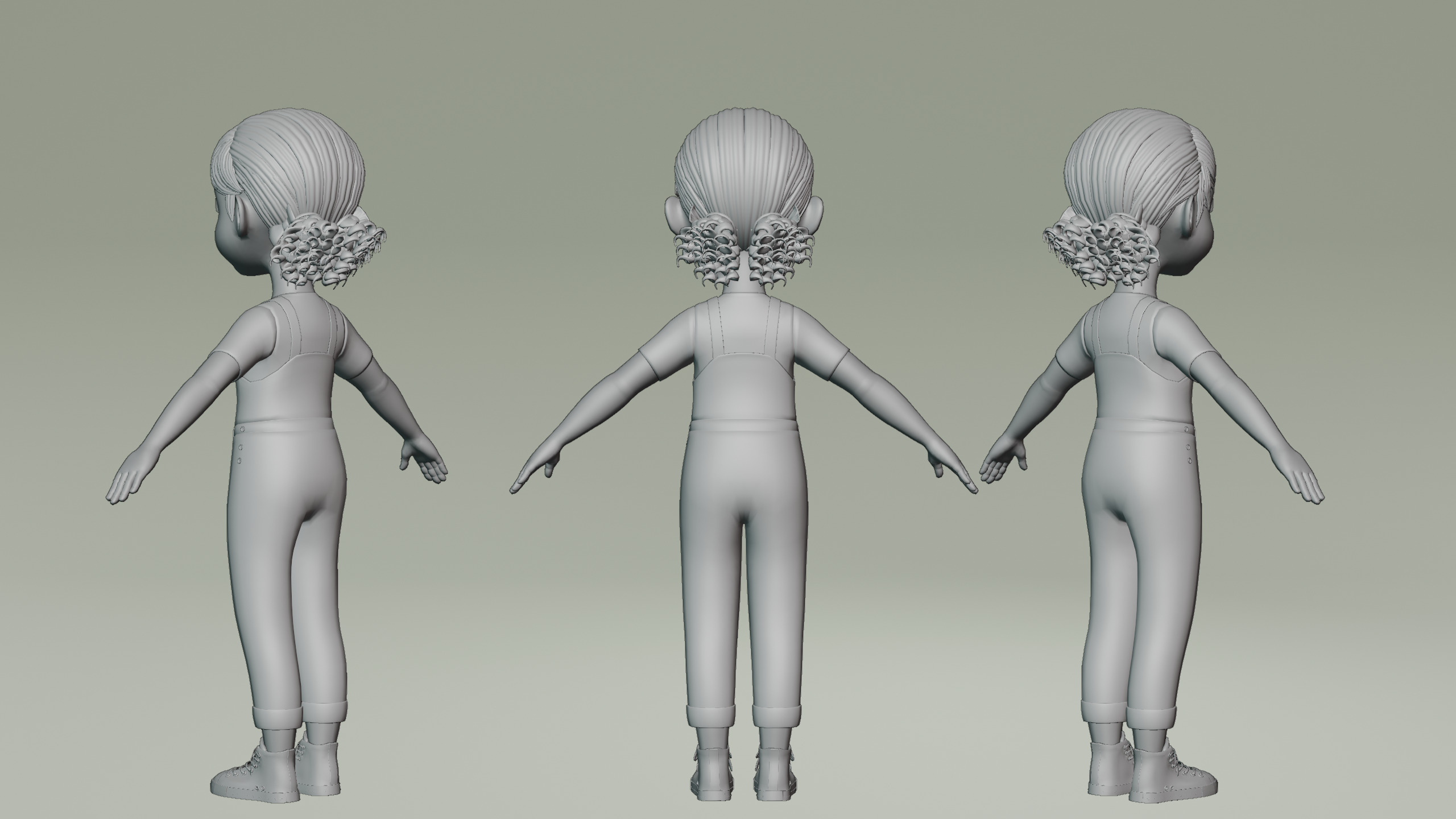 3D model Cartoon Girl Rig VR / AR / low-poly | CGTrader