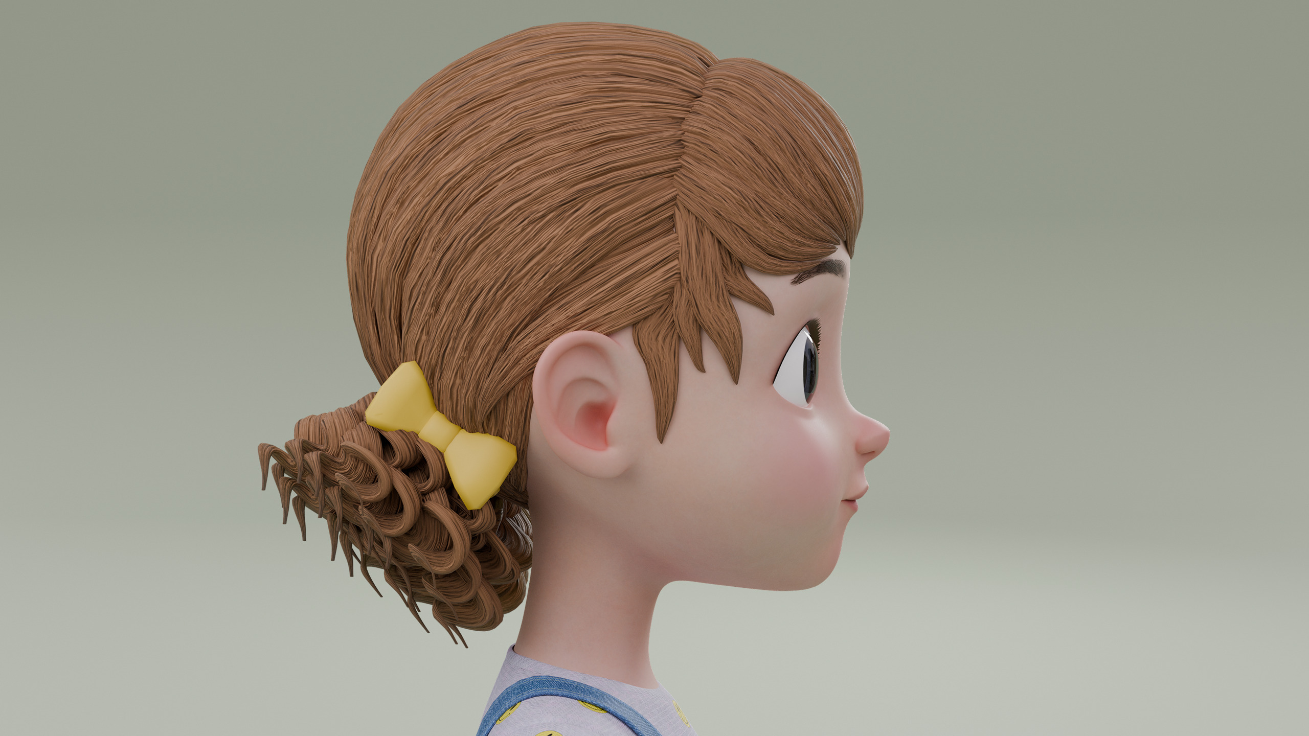 3D model Cartoon Girl Rig VR / AR / low-poly | CGTrader