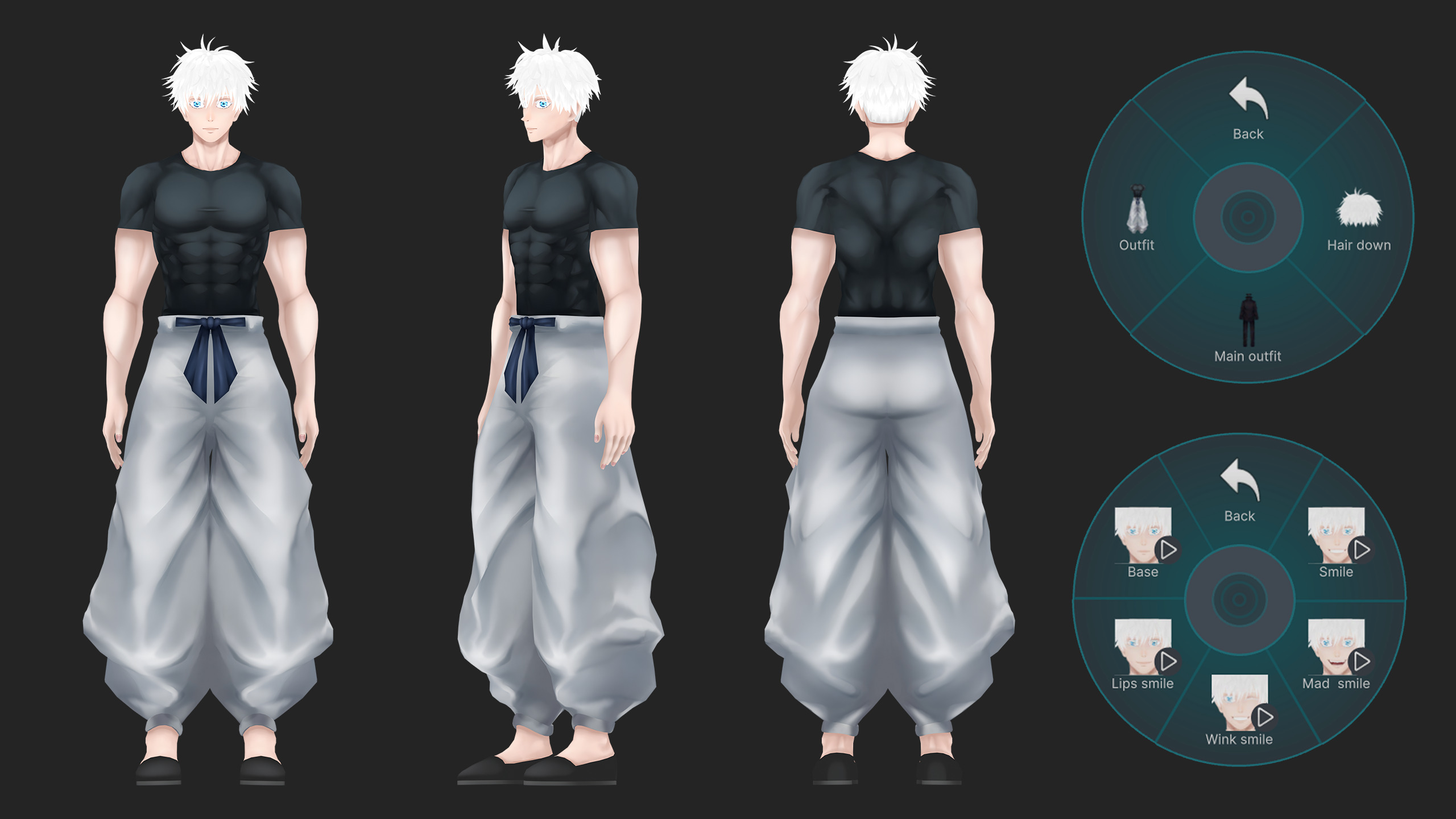 Satoru Gojo VRChat Avatar 3D model rigged | CGTrader