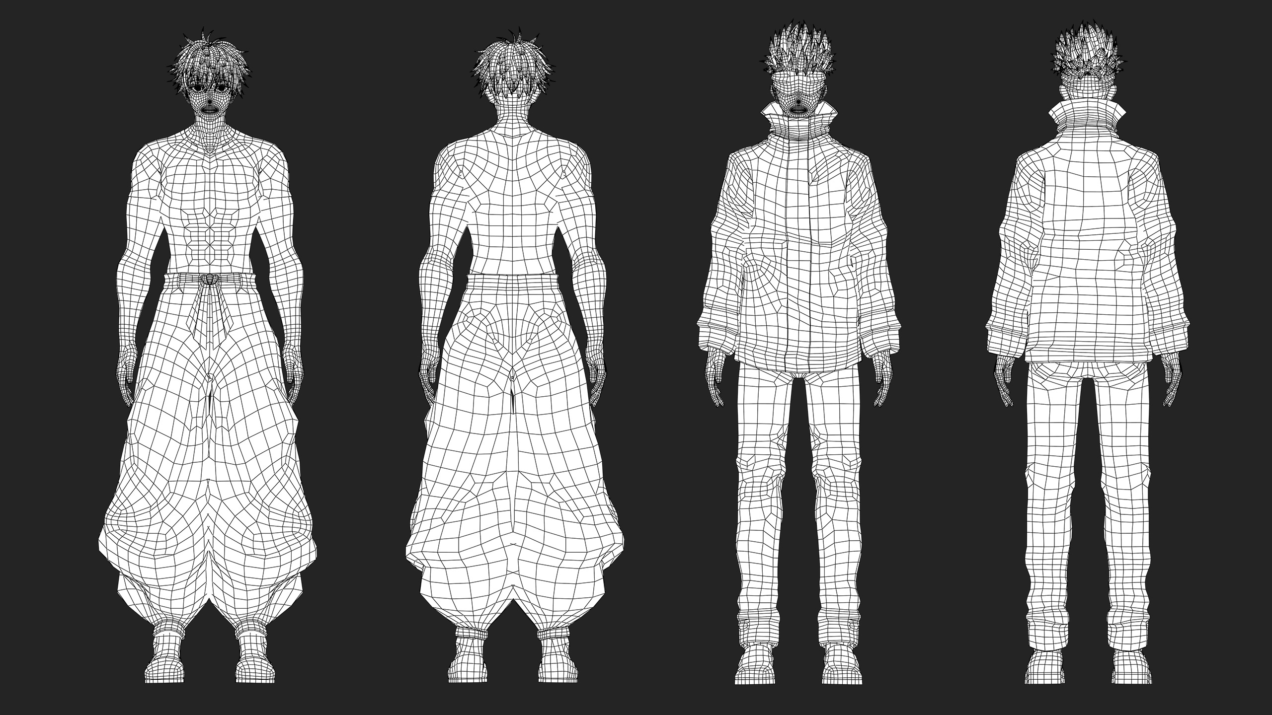 Satoru Gojo VRChat Avatar 3D model rigged | CGTrader