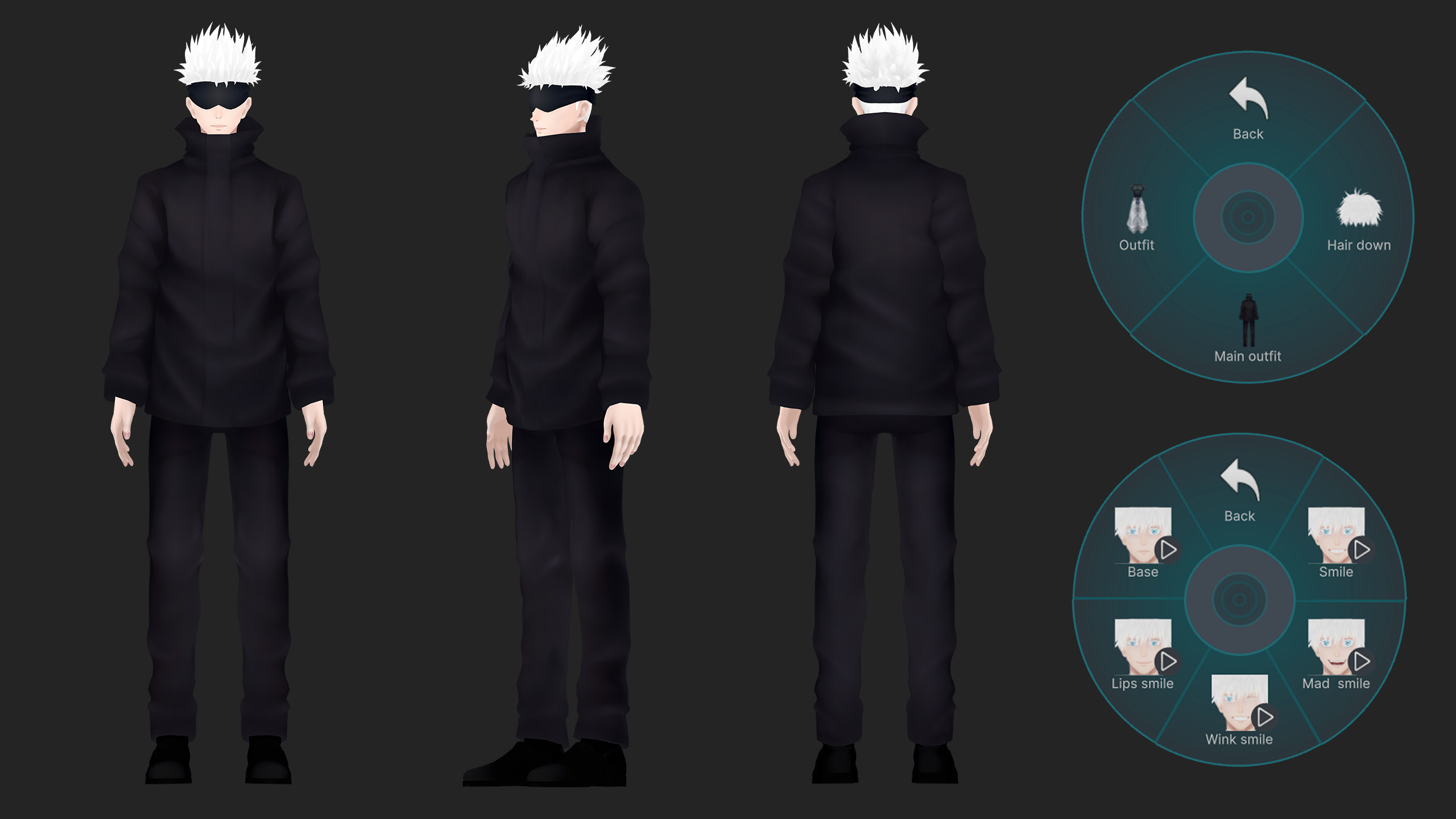 Satoru Gojo VRChat Avatar 3D model rigged | CGTrader