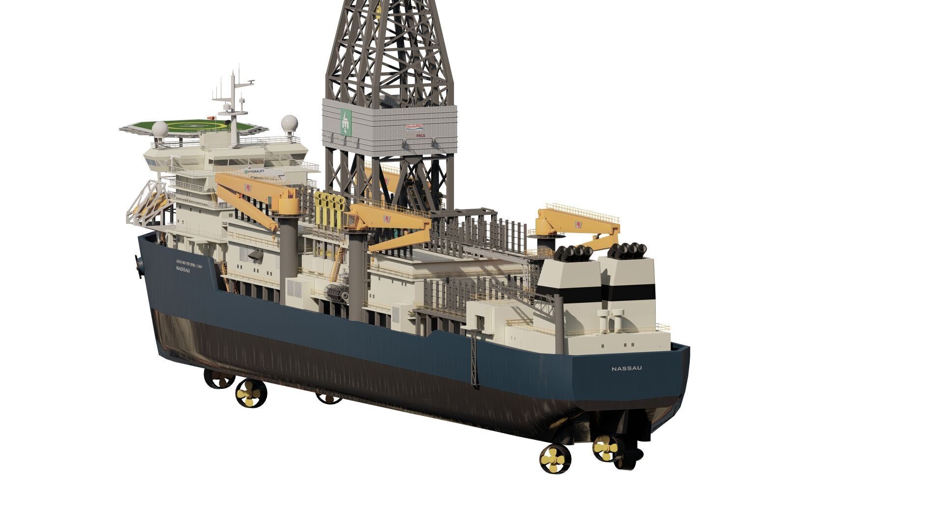 DP3 Offshore Oil Drilling Platform 3D model | CGTrader