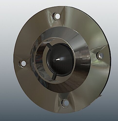 Seismic Audio SA-TR09 Bullet Tweeter - High Poly 3D Model free 3D model ...