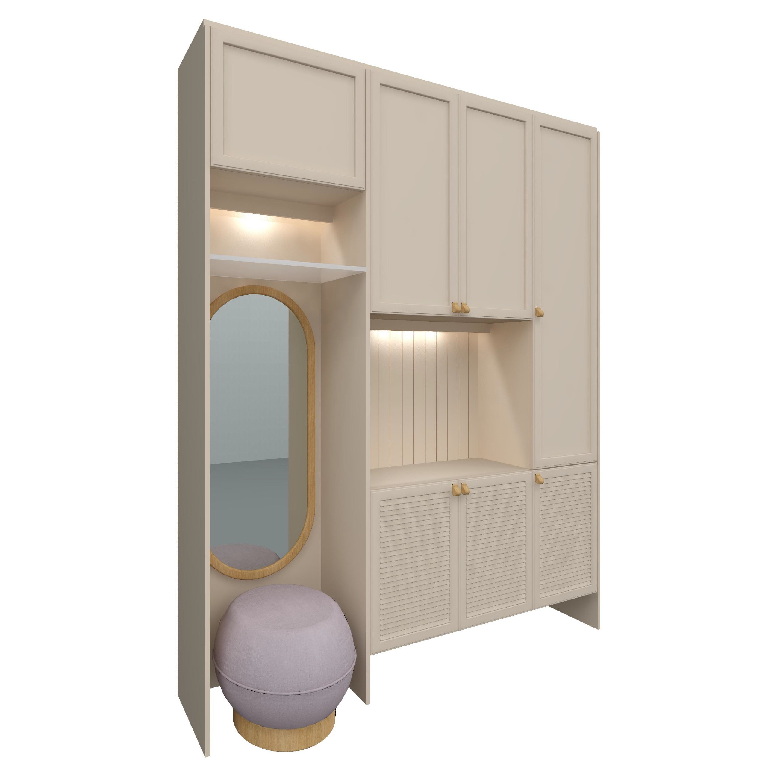 Parametric Entryway Closet and Shoe Rack Revit Family 3D model | CGTrader