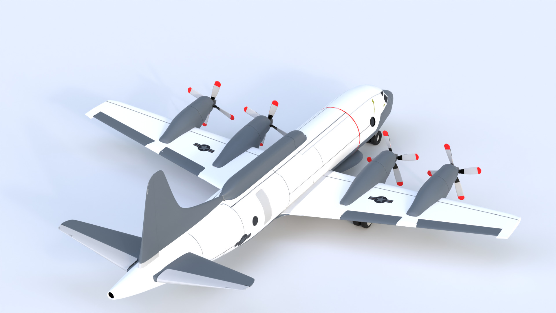 3D model Lockheed EP-3E Aries II - THE EAVESDROPPER - VR / AR / low-poly | CGTrader