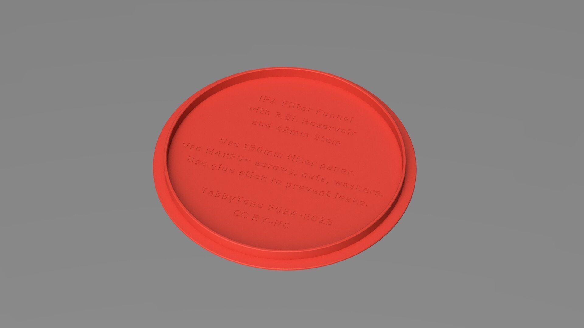 IPA Filter Funnel with Reservoir free 3D model 3D printable | CGTrader