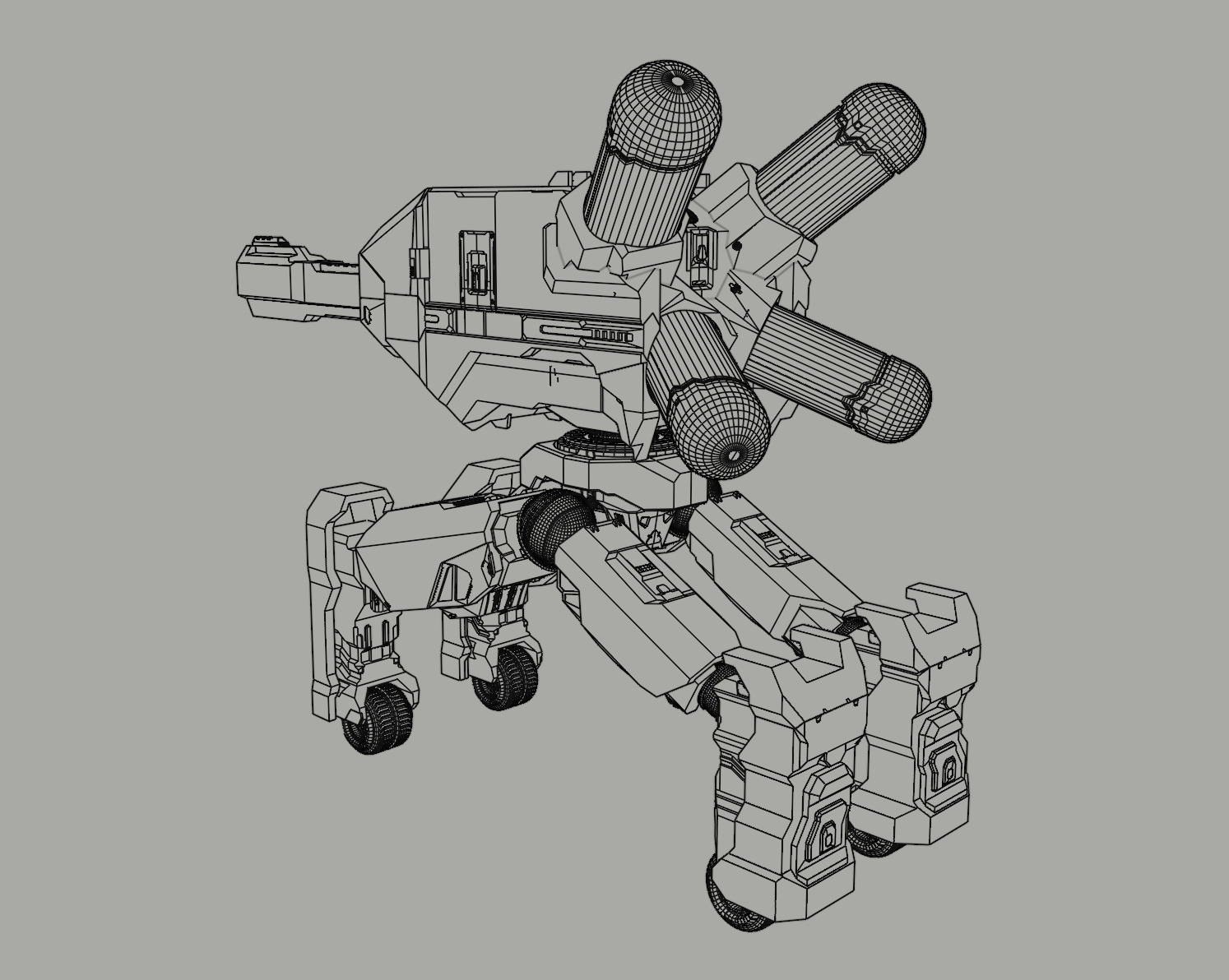 Cyber Tank free 3D model | CGTrader